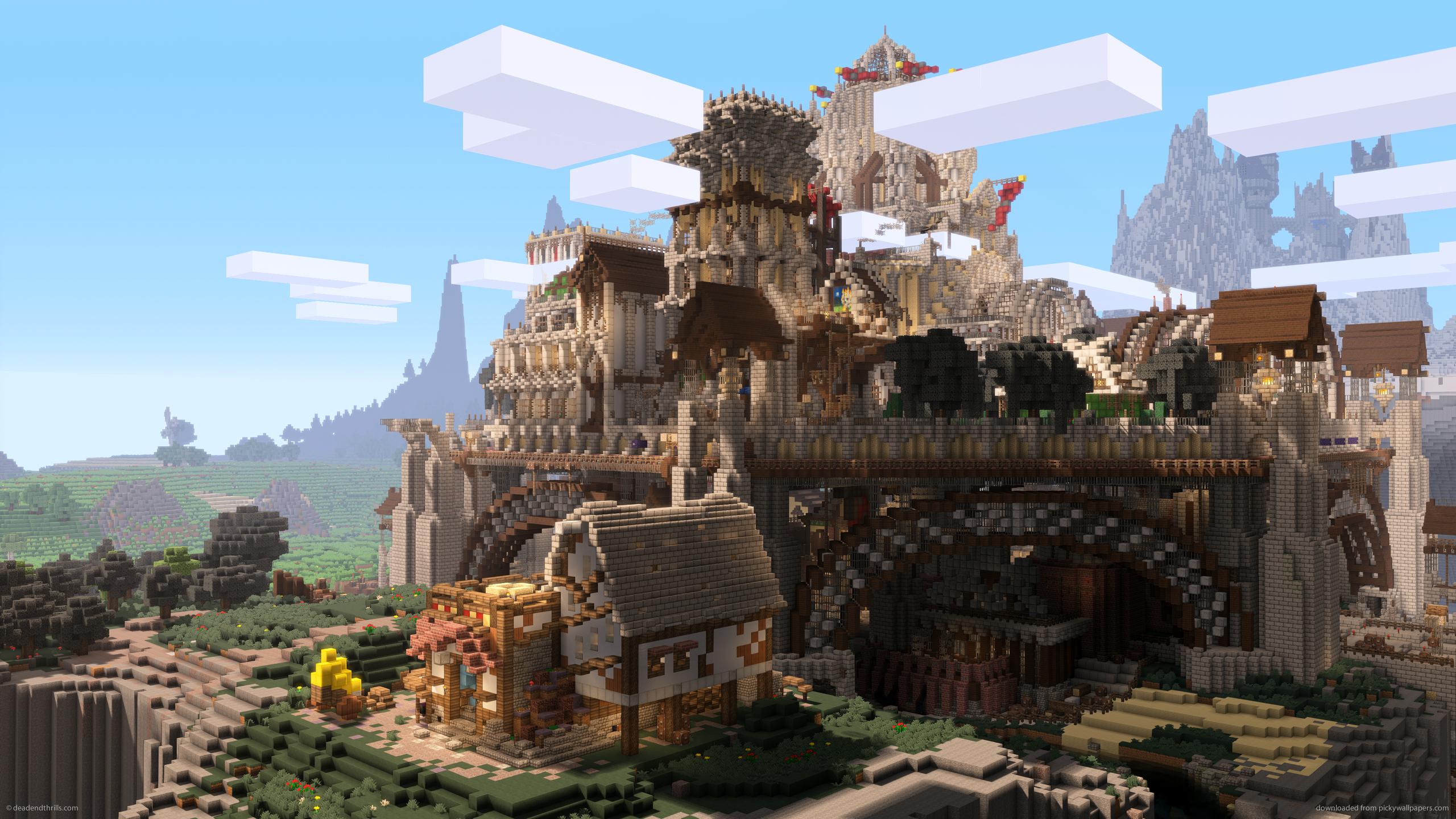 Minecraft Builds Wallpapers - Top Free Minecraft Builds Backgrounds ...