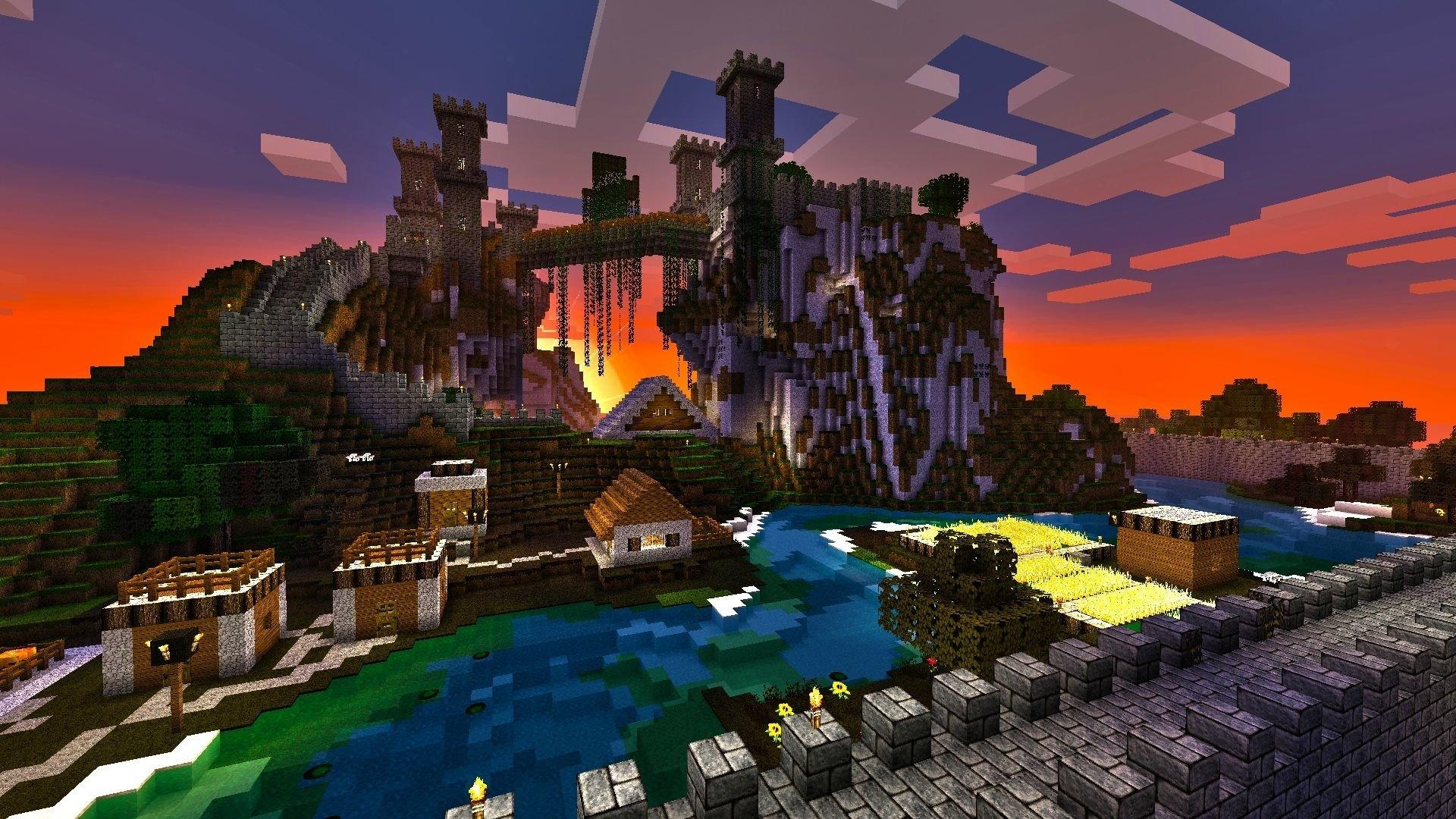 Minecraft Builds Wallpapers - Top Free Minecraft Builds Backgrounds ...