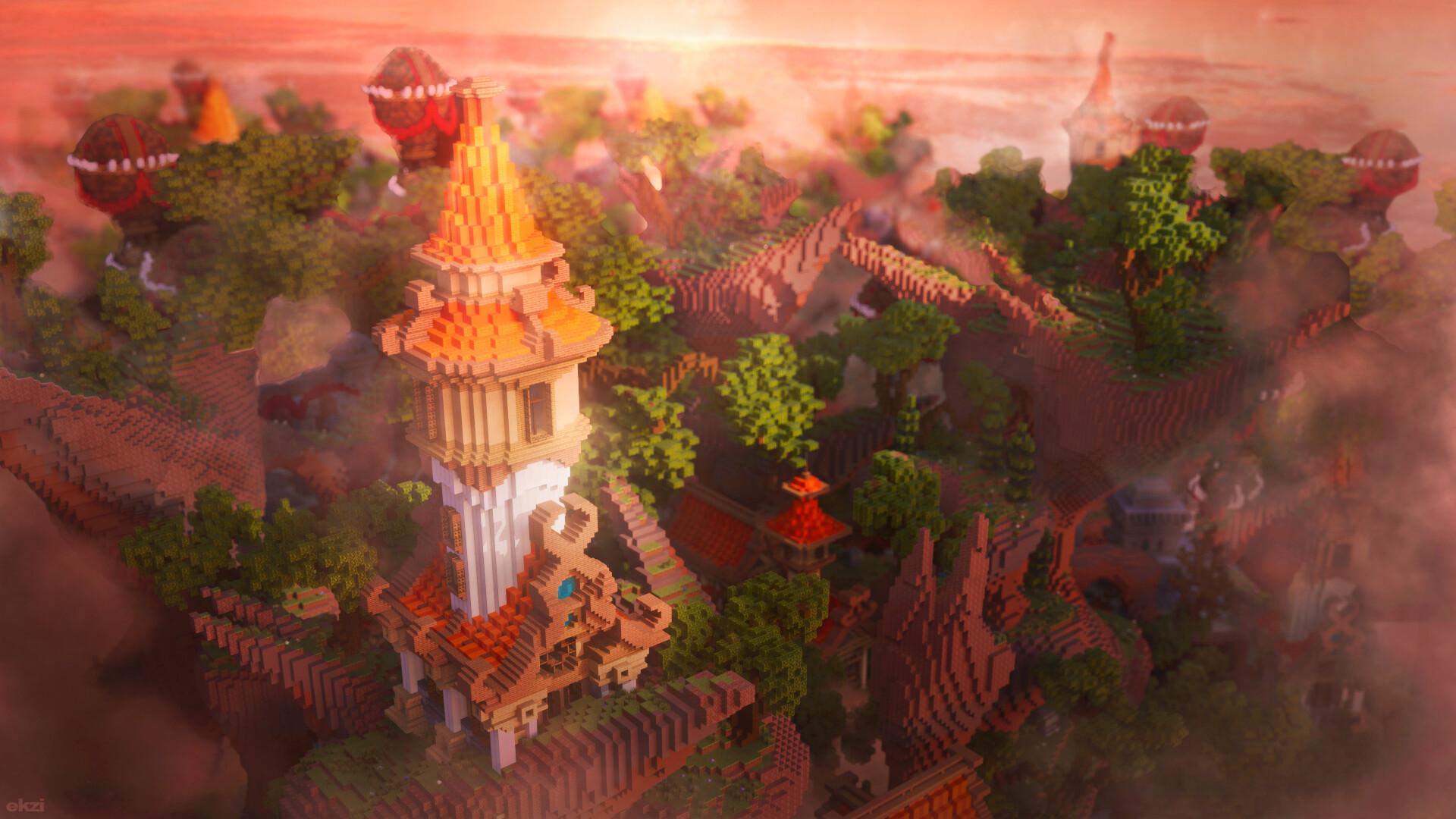 Minecraft Builds Wallpapers - Top Free Minecraft Builds Backgrounds ...