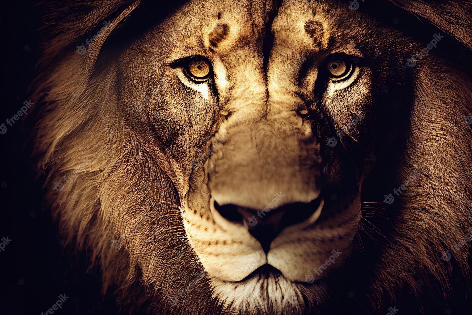 Lion Portrait Wallpapers - Top Free Lion Portrait Backgrounds ...