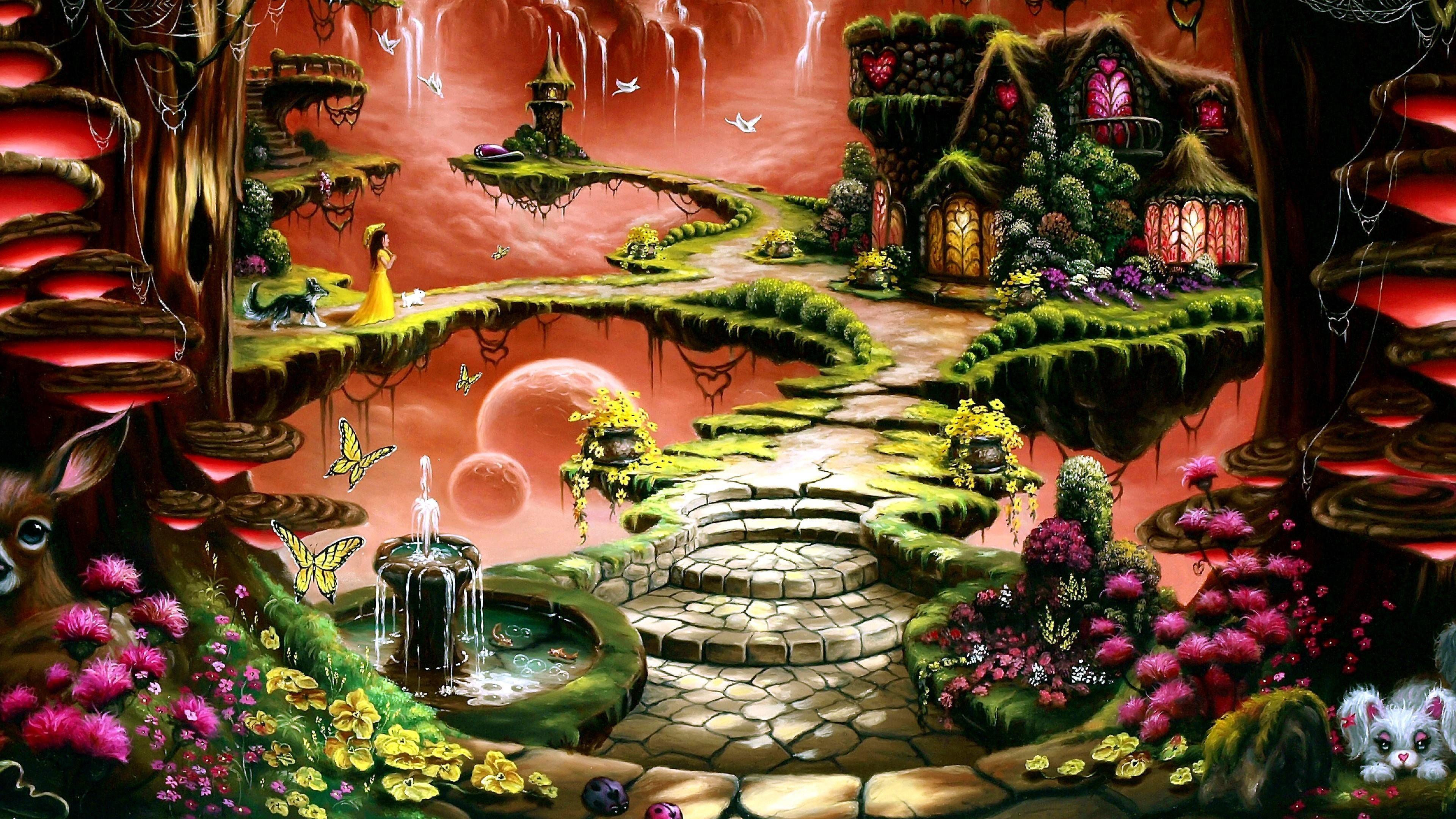 Fantasy Garden Wallpapers - Top Free Fantasy Garden Backgrounds - WallpaperAccess