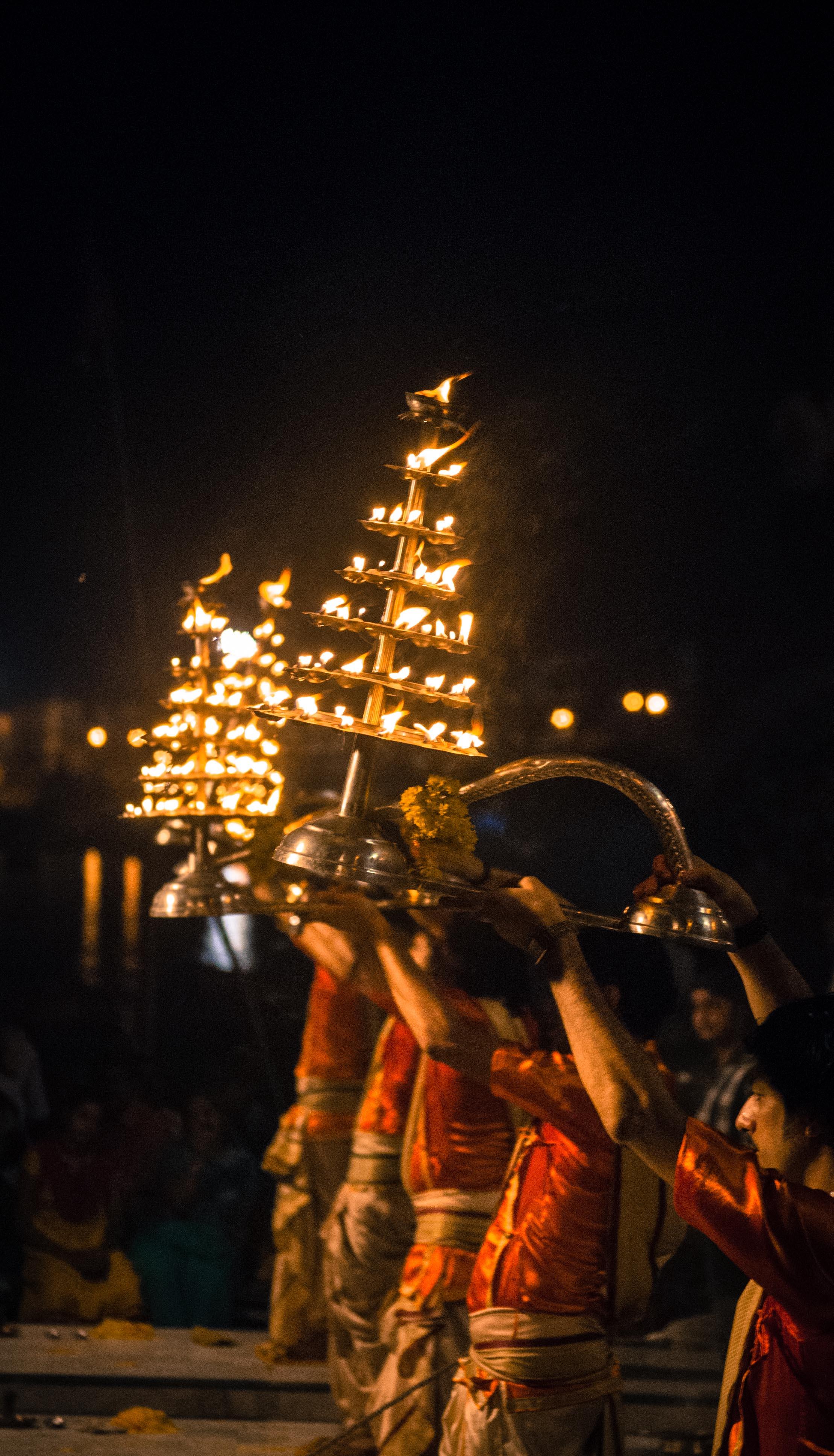 Ganga Aarti Wallpapers - Top Free Ganga Aarti Backgrounds - WallpaperAccess