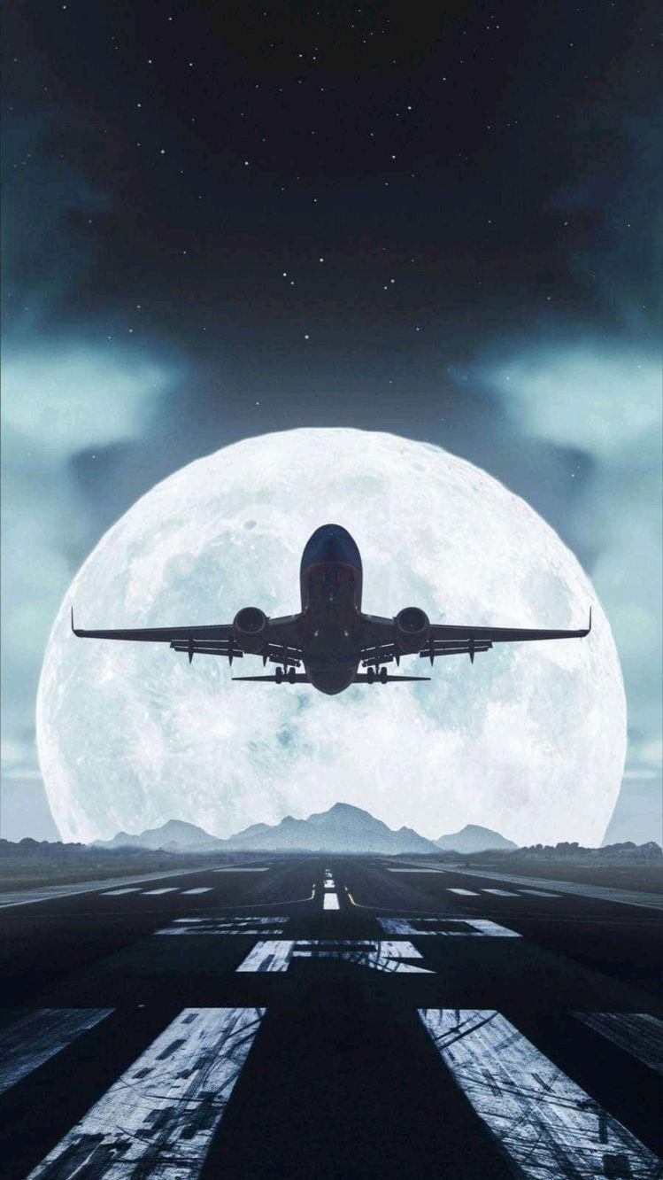 Airplane Night Wallpapers - Top Free Airplane Night Backgrounds ...