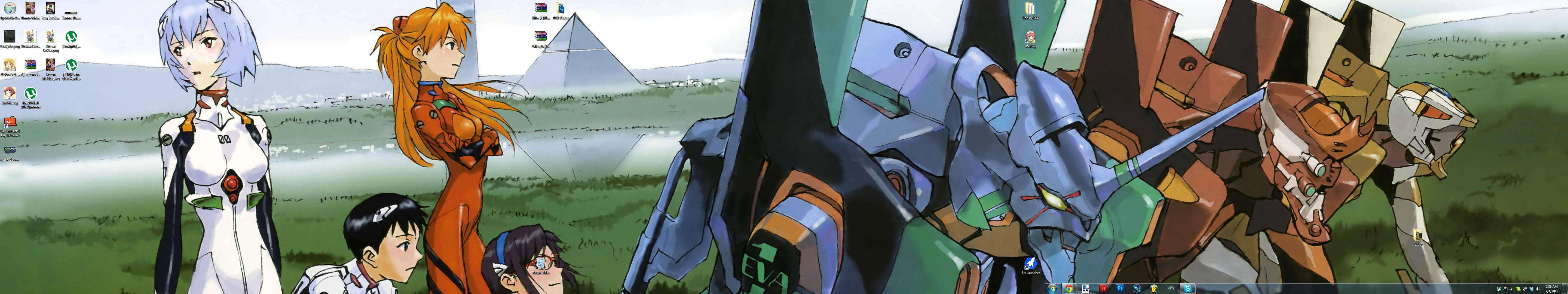 Evangelion Dual Monitor Wallpapers - Top Free Evangelion Dual Monitor ...