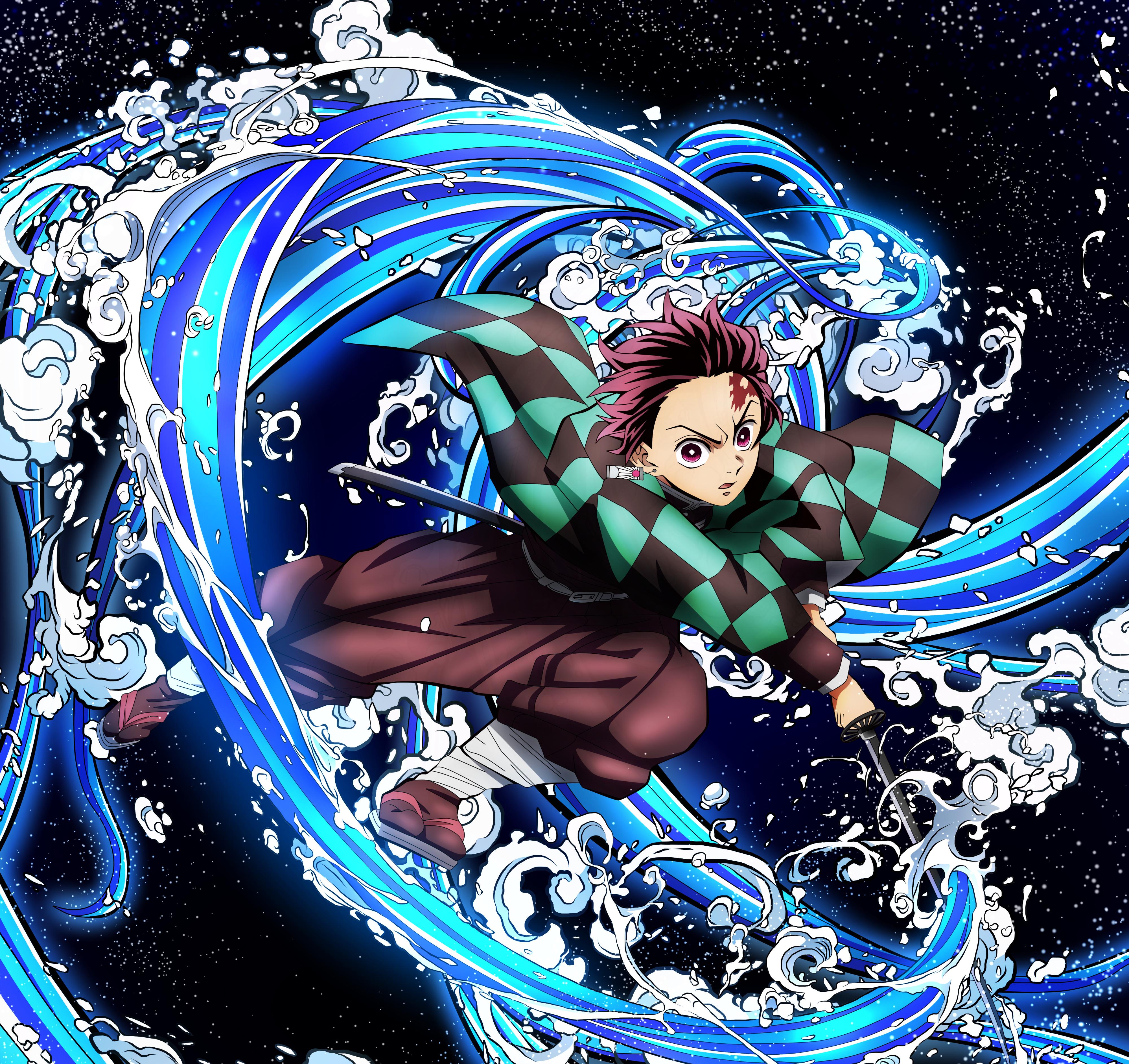 Demon Slayer Tanjiro Water Breathing By Dazzcrisp On 42 Off