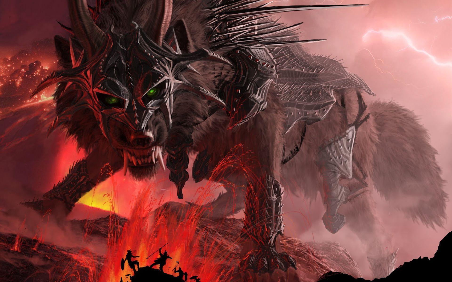 Devil Wolf Wallpapers - Top Free Devil Wolf Backgrounds - WallpaperAccess