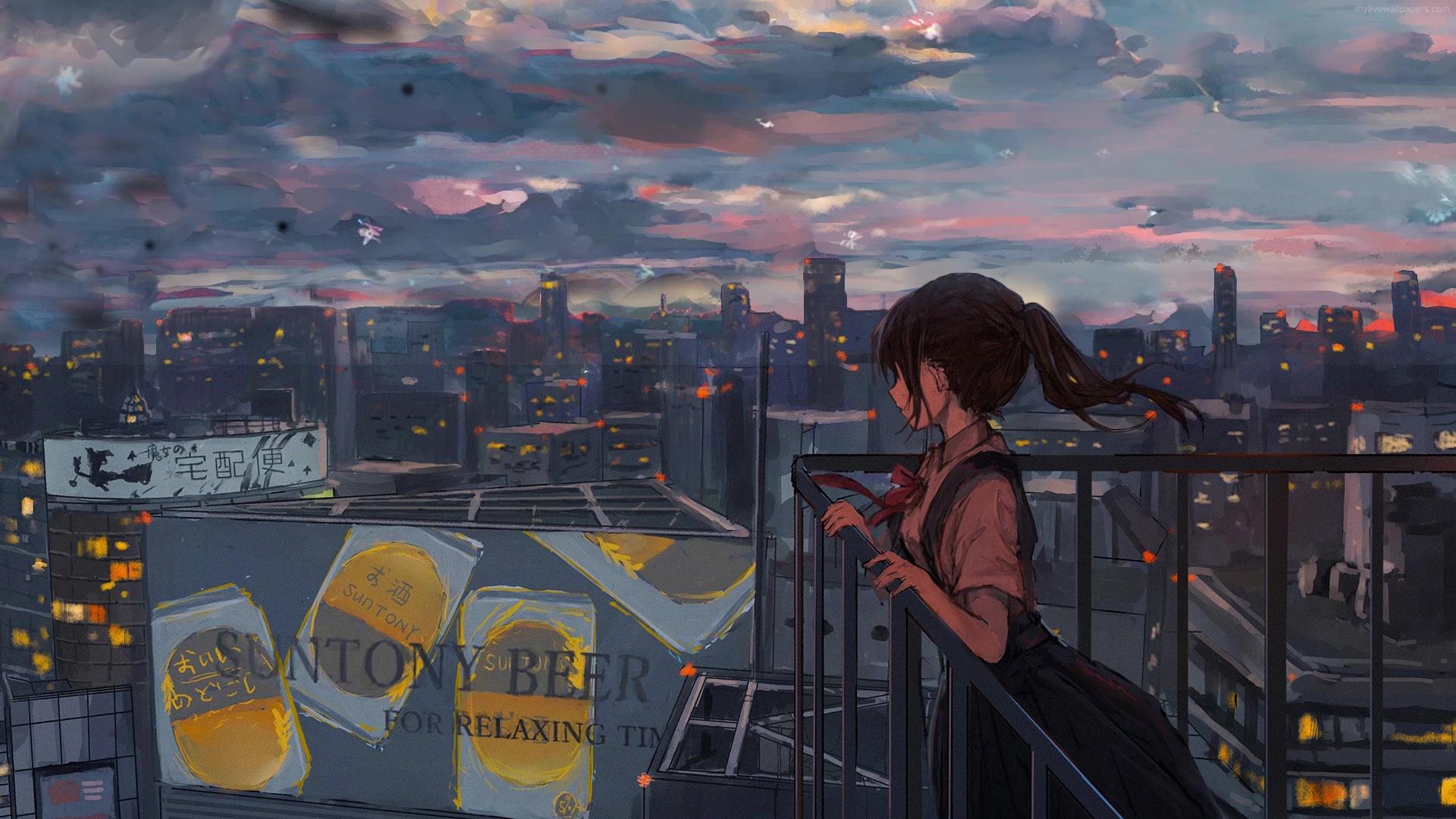 Anime Balcony Wallpapers - Top Free Anime Balcony Backgrounds ...