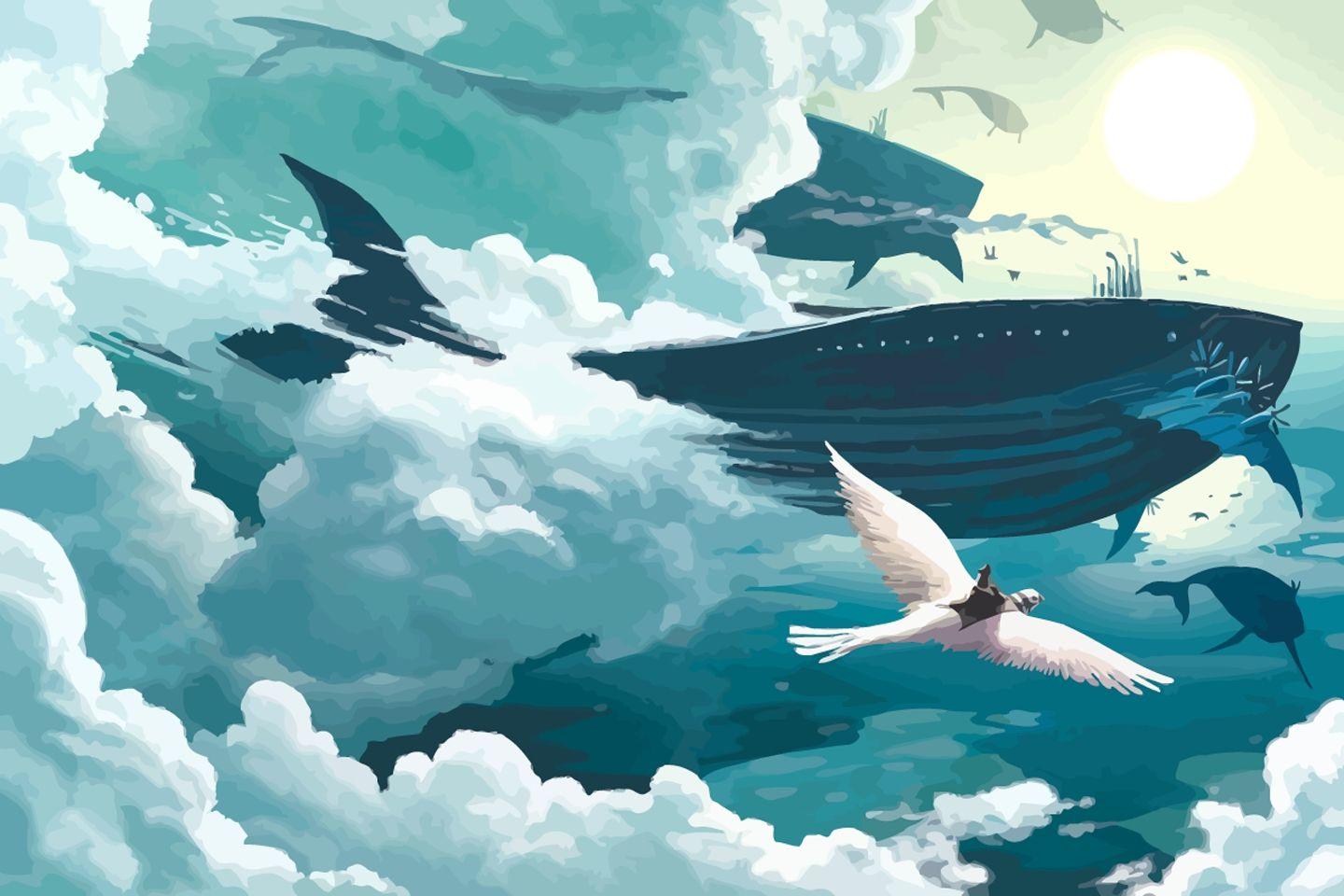 Flying Whales Wallpapers - Top Free Flying Whales Backgrounds - WallpaperAccess