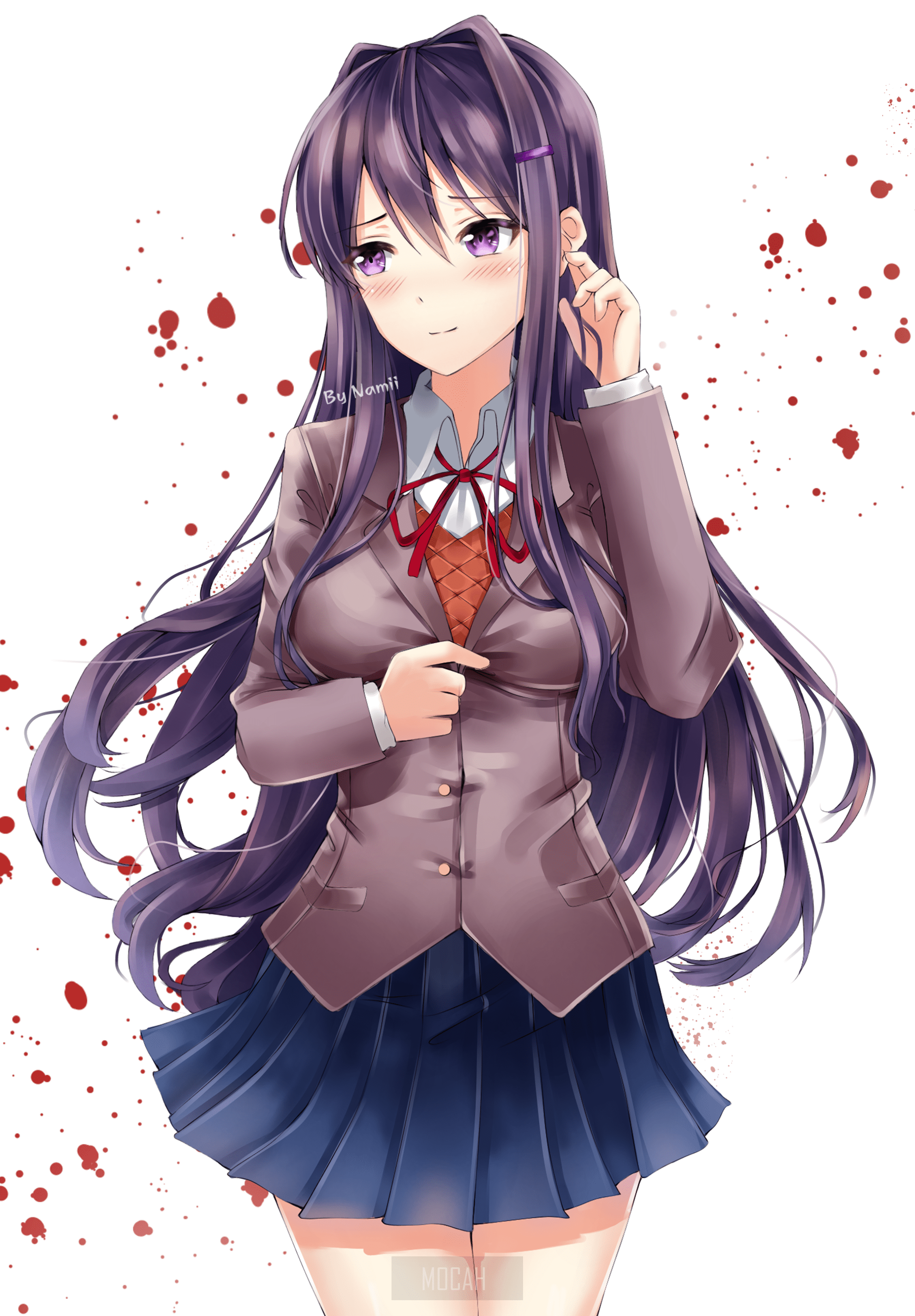 Yuri DDLC Wallpapers - Top Free Yuri DDLC Backgrounds - WallpaperAccess
