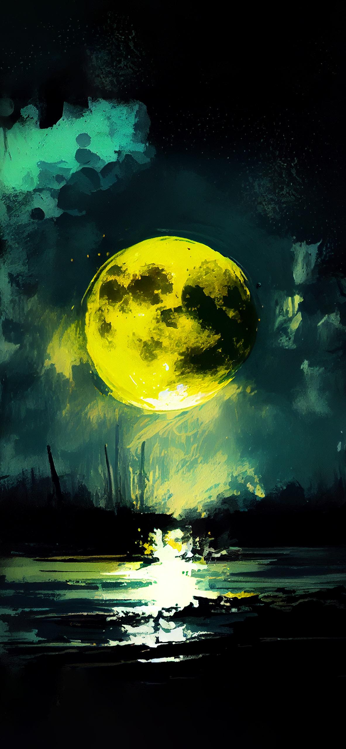 Golden Moon Wallpapers - Top Free Golden Moon Backgrounds - WallpaperAccess