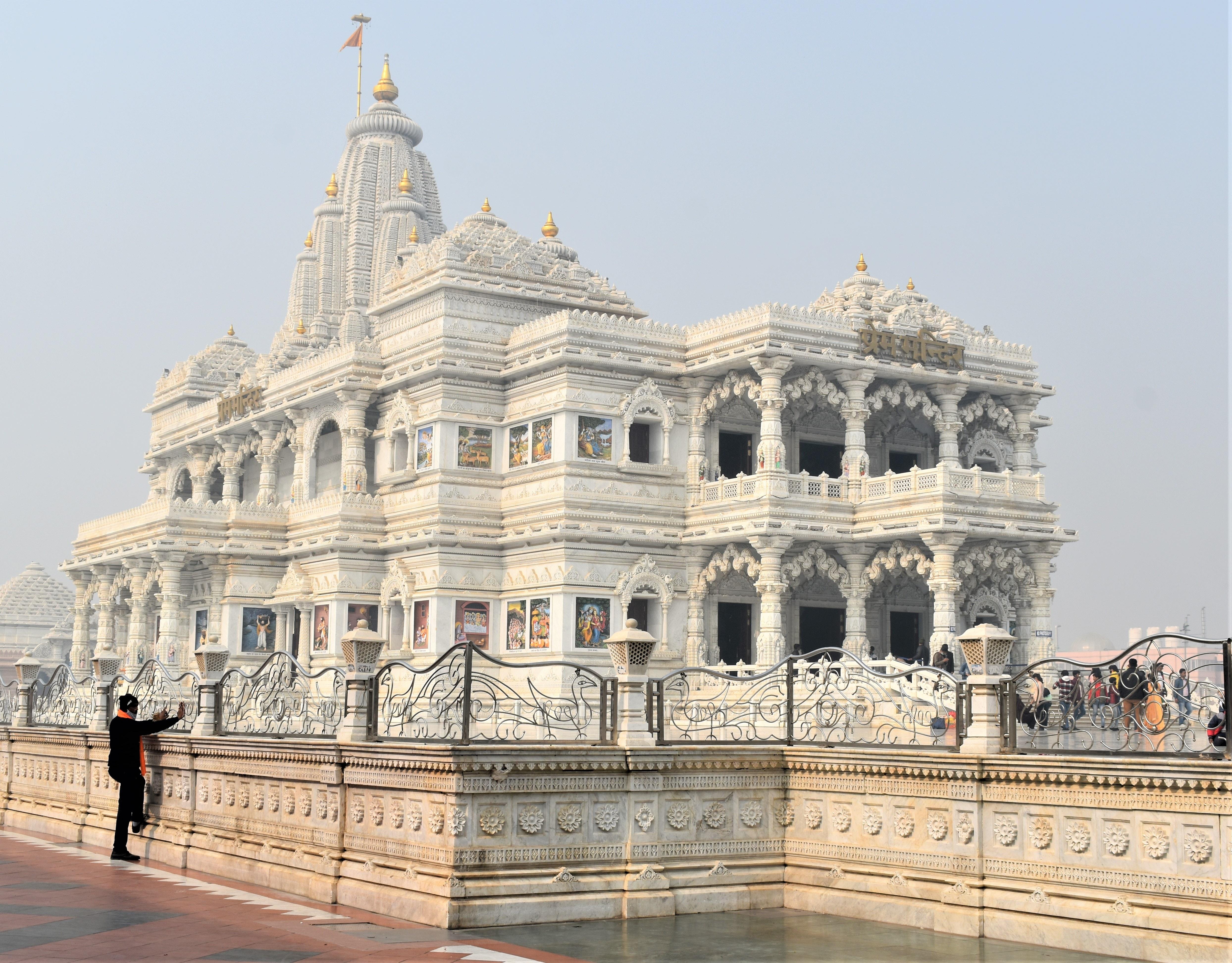 Prem Mandir Vrindavan Wallpapers - Top Free Prem Mandir Vrindavan ...