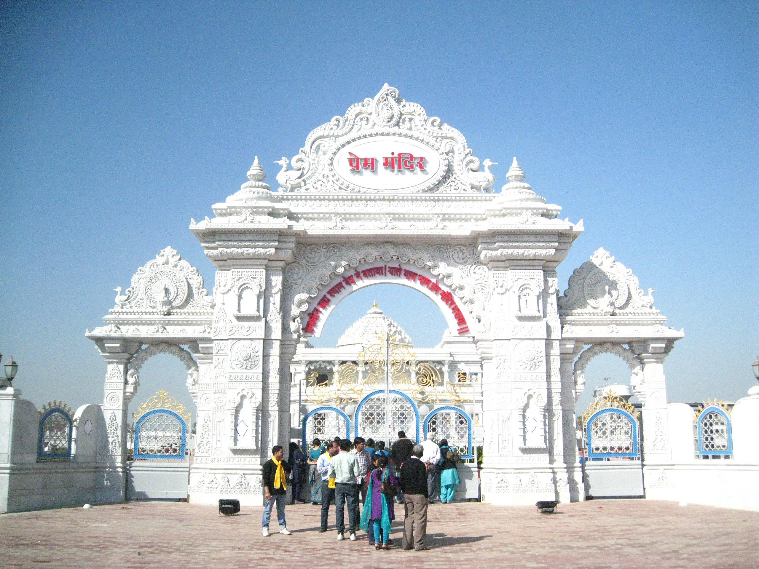 Prem Mandir Vrindavan Wallpapers - Top Free Prem Mandir Vrindavan ...