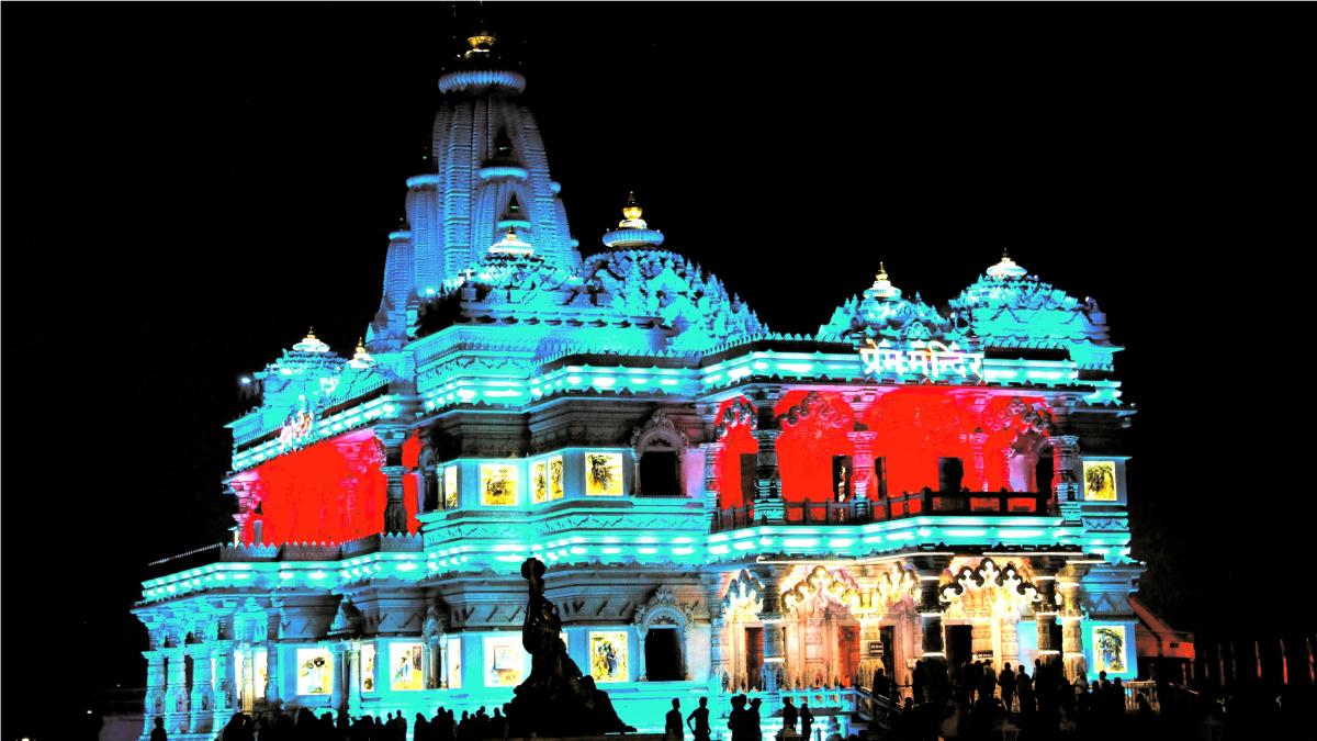 Prem Mandir Vrindavan Wallpapers - Top Free Prem Mandir Vrindavan Backgrounds - WallpaperAccess