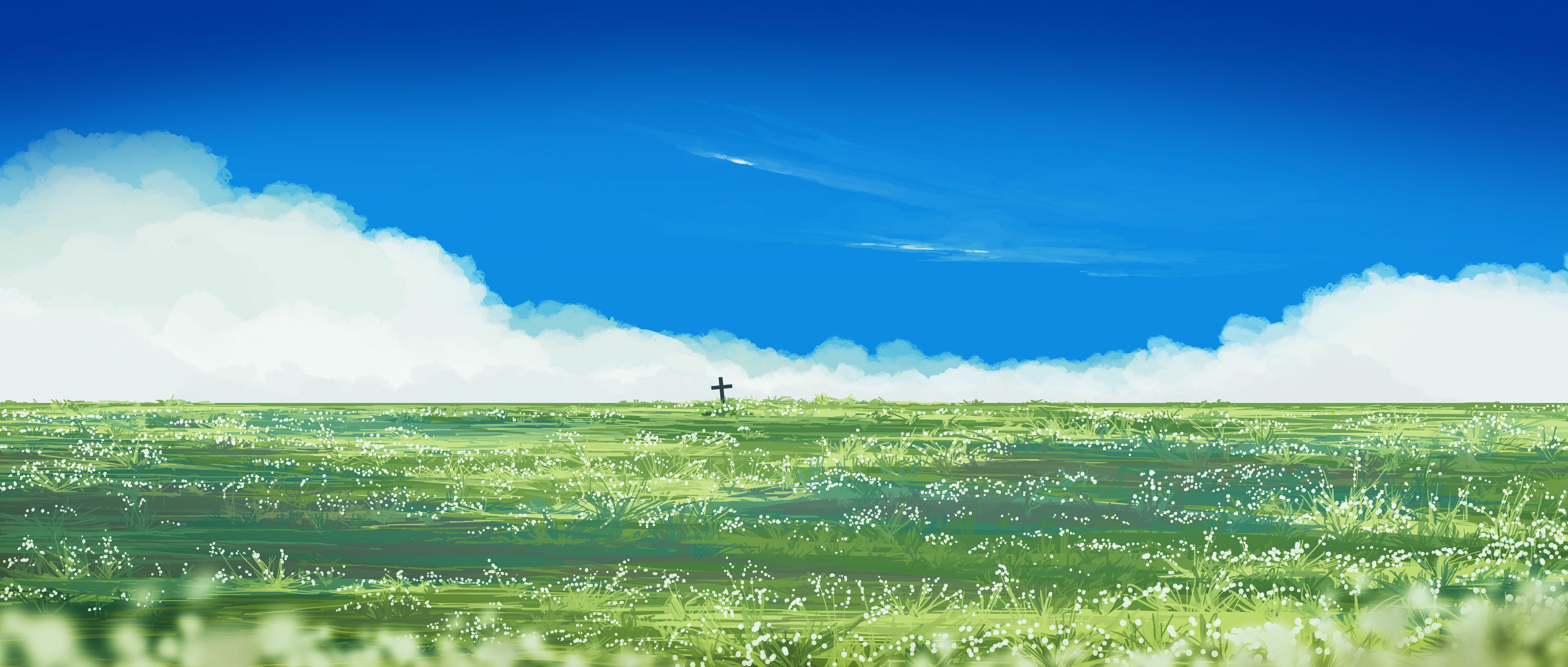 Anime Grass Wallpapers - Top Free Anime Grass Backgrounds - WallpaperAccess