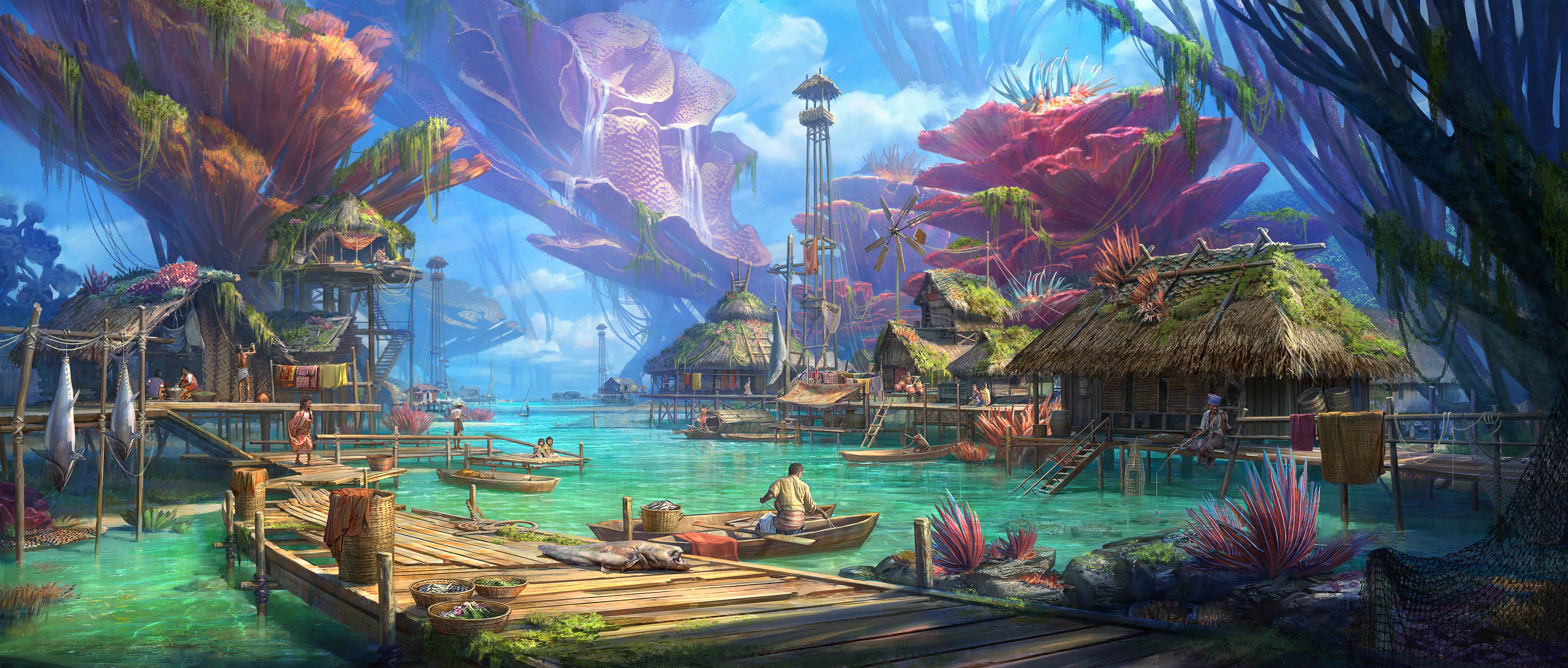 Fantasy Town Wallpapers - Top Free Fantasy Town Backgrounds ...