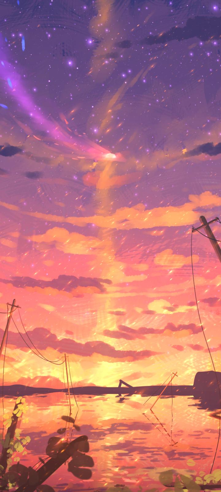 Anime Sky Phone Wallpapers - Top Free Anime Sky Phone Backgrounds ...