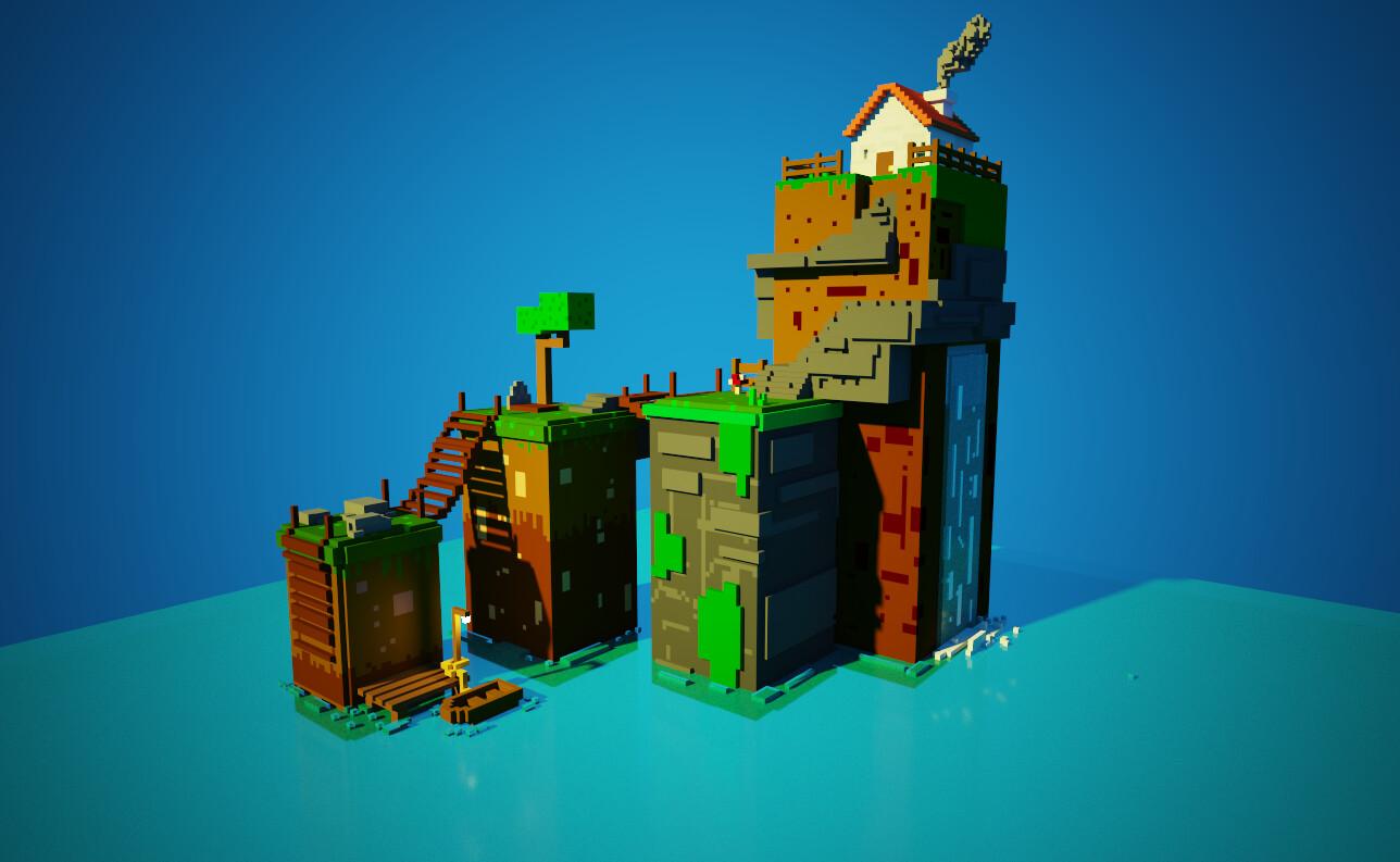 Voxel Wallpapers - Top Free Voxel Backgrounds - WallpaperAccess