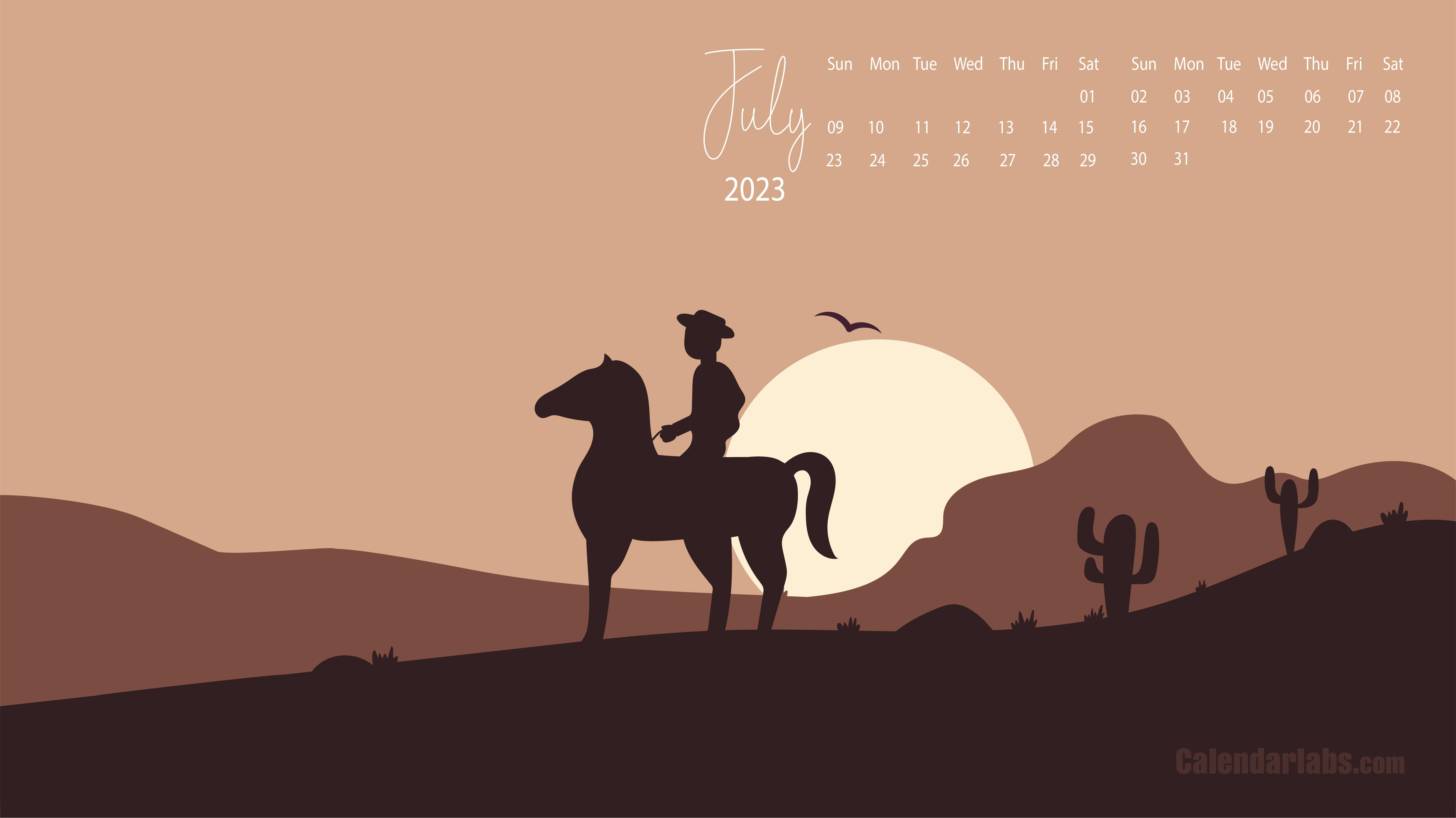 July 2023 Calendar Wallpapers - Top Free July 2023 Calendar Backgrounds ...