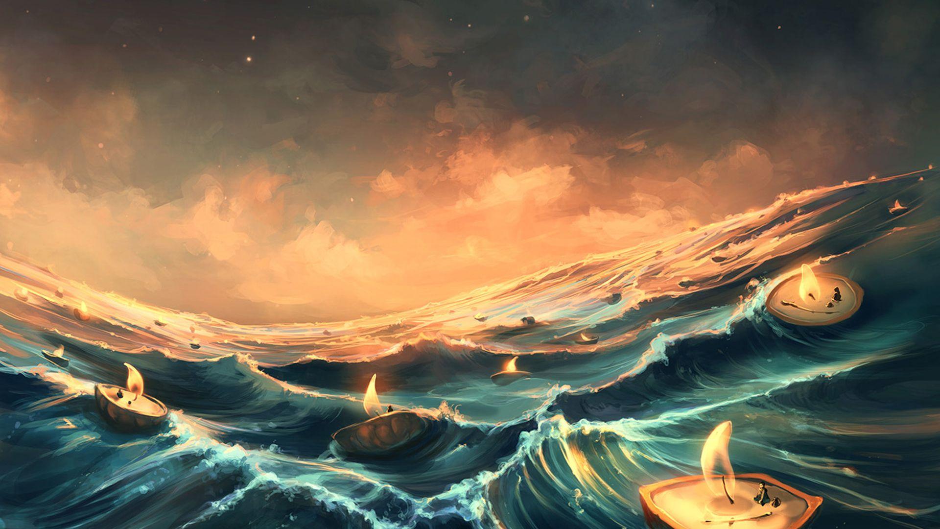 Fantasy Ocean Wallpapers - Top Free Fantasy Ocean Backgrounds ...