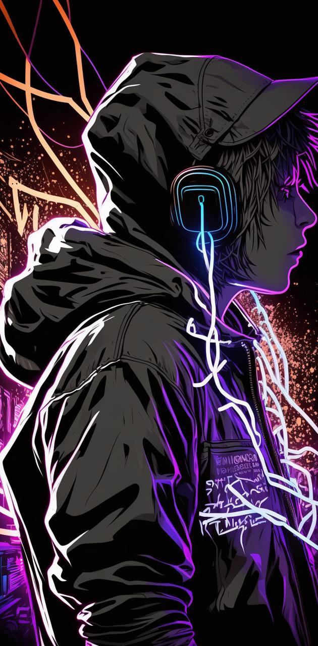 Neon Anime Boy Wallpapers - Top Free Neon Anime Boy Backgrounds ...