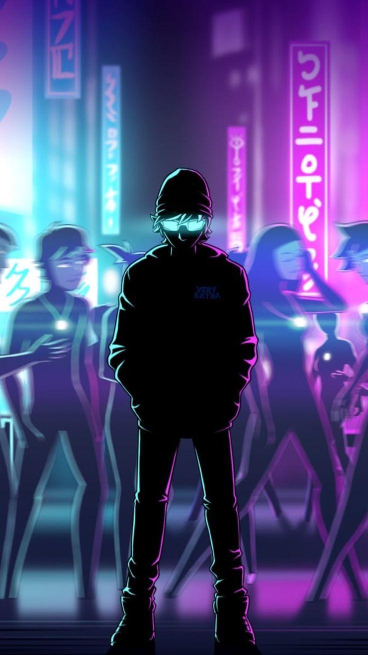 Neon Anime Boy Wallpapers - Top Free Neon Anime Boy Backgrounds ...