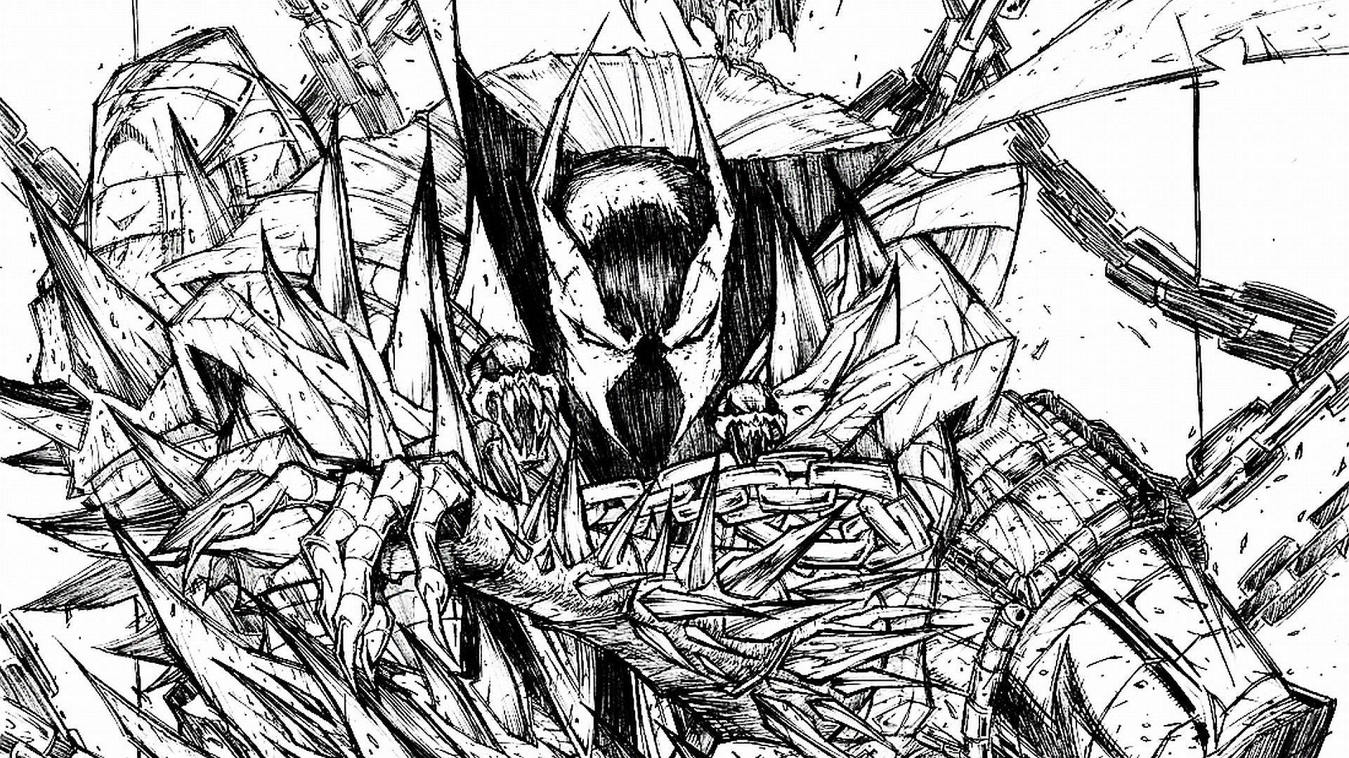 Spawn Black And White Wallpapers Top Free Spawn Black And White Backgrounds Wallpaperaccess
