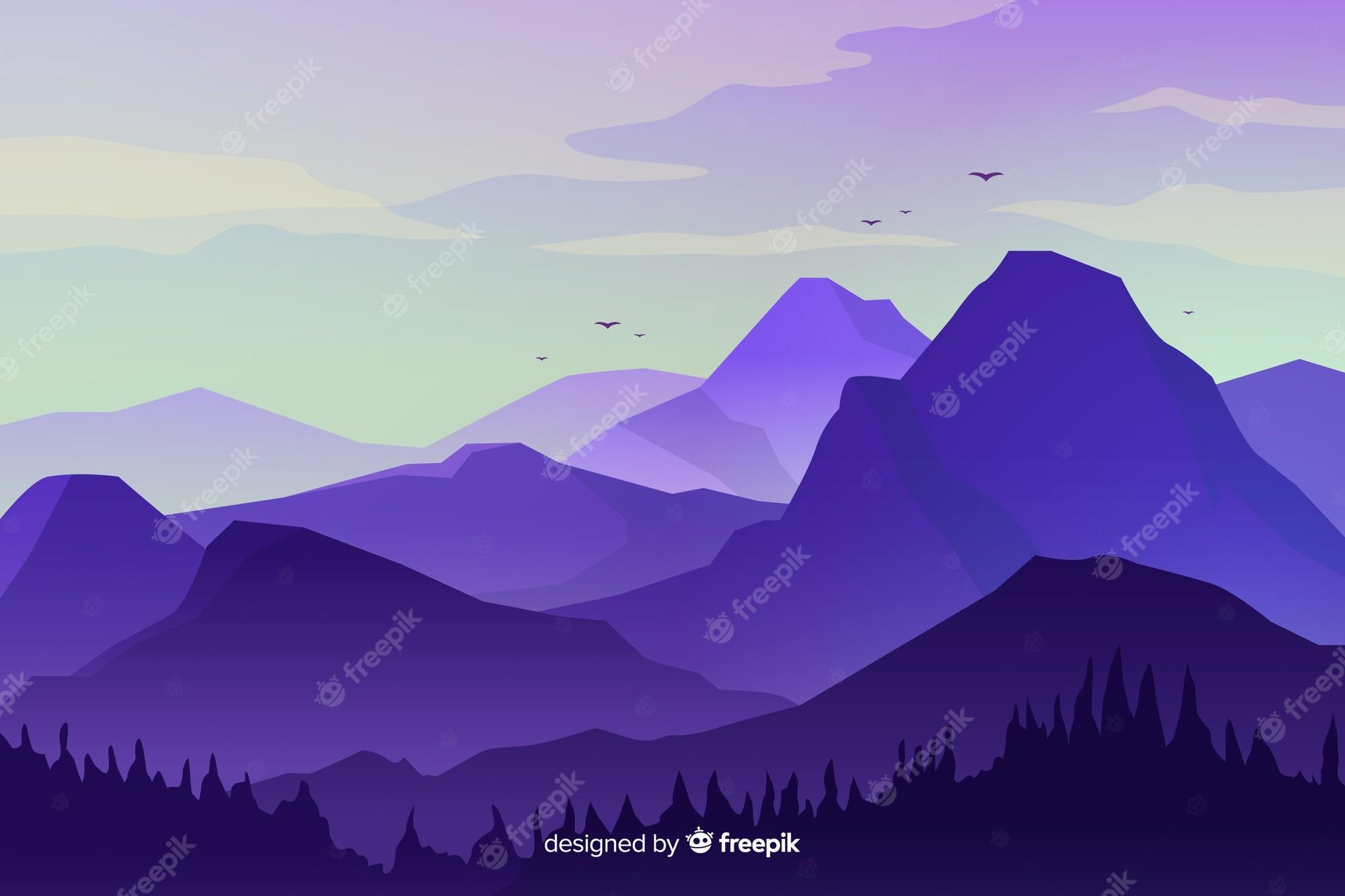 Mountain Vector Wallpapers - Top Free Mountain Vector Backgrounds ...
