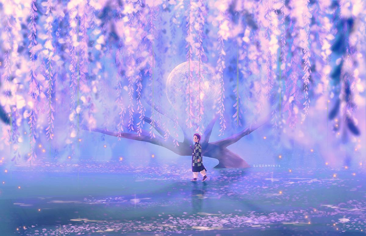 Demon Slayer Landscape Wallpapers - Top Free Demon Slayer Landscape ...