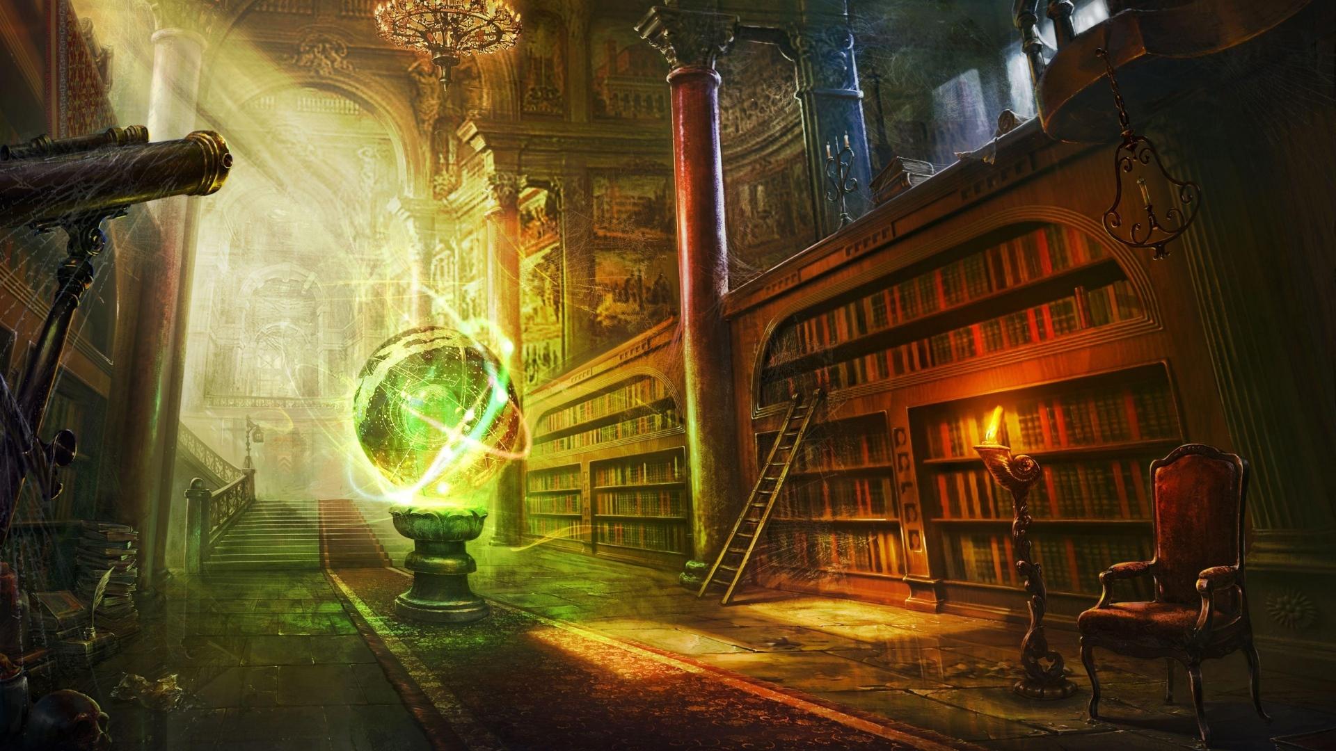 Fantasy Library Wallpapers - Top Free Fantasy Library Backgrounds ...
