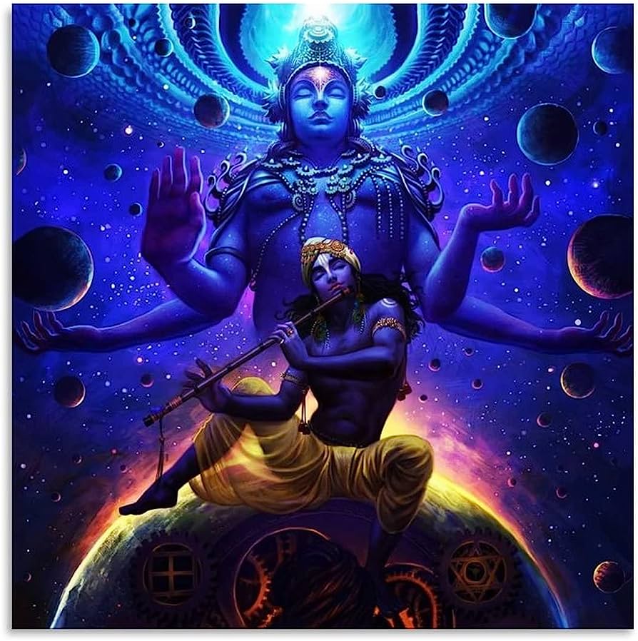 Cosmic Krishna Wallpapers - Top Free Cosmic Krishna Backgrounds ...