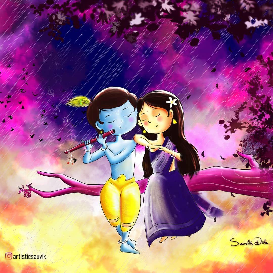 Radha Krishna Cartoon Wallpapers - Top Free Radha Krishna Cartoon ...