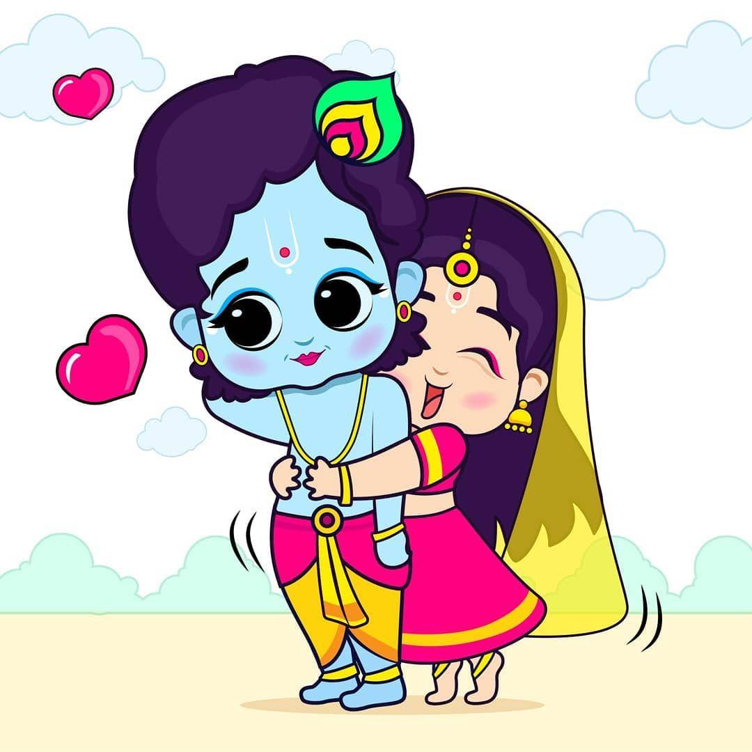 Radha Krishna Cartoon Wallpapers - Top Free Radha Krishna Cartoon ...