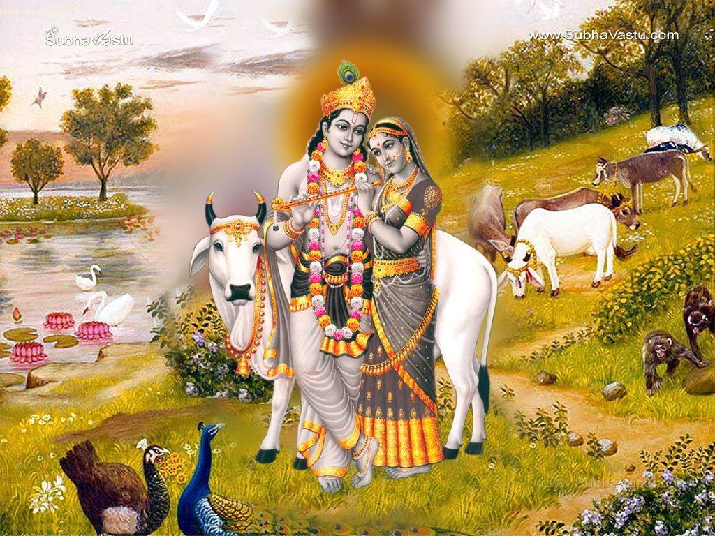 Krishna With Cow Wallpapers - Top Free Krishna With Cow Backgrounds ...