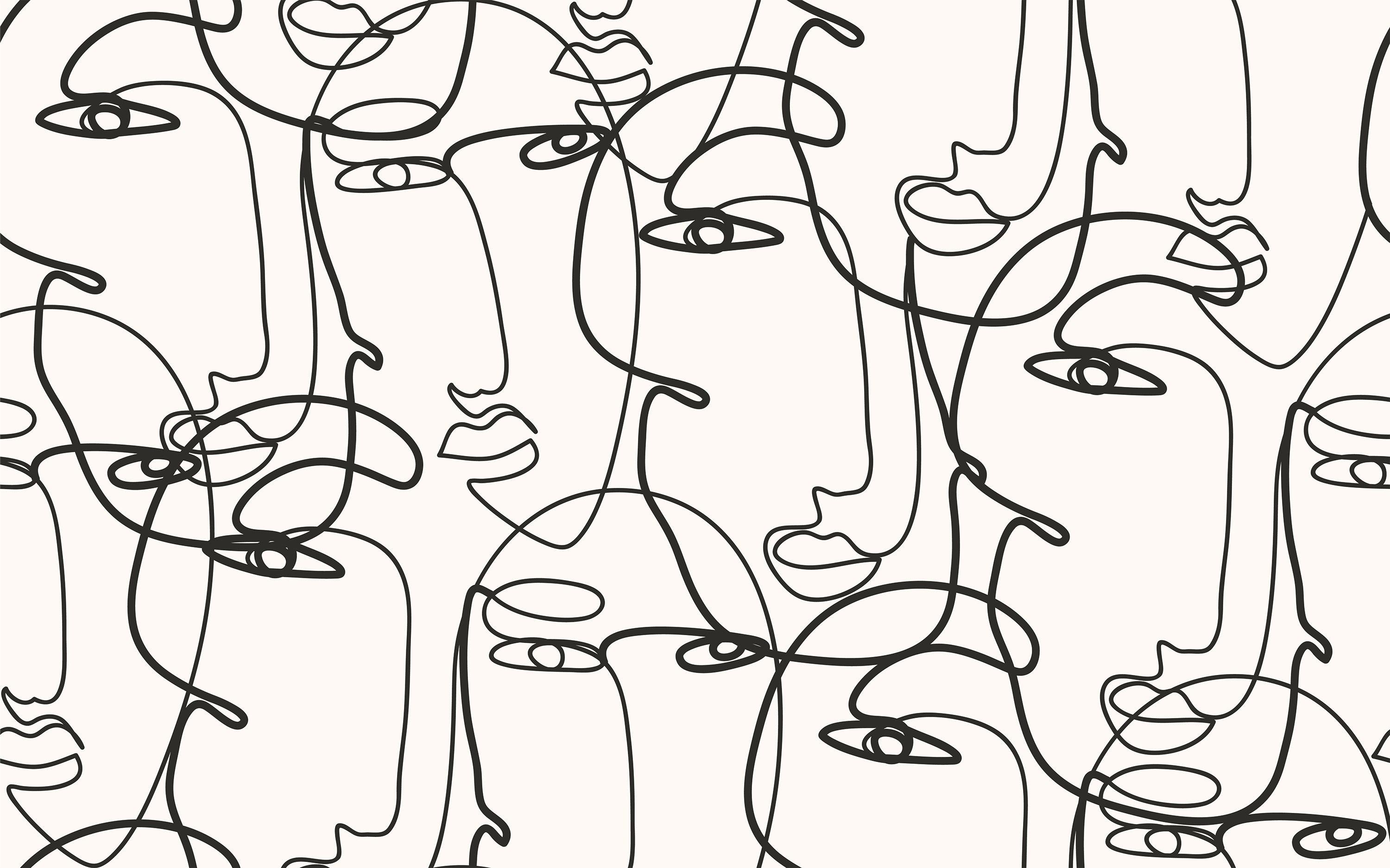 Abstract Line Art Wallpapers - Top Free Abstract Line Art Backgrounds ...