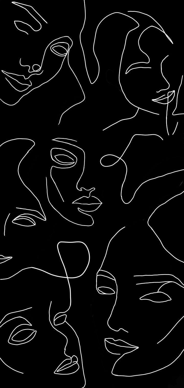 Abstract Line Art Wallpapers - Top Free Abstract Line Art Backgrounds ...