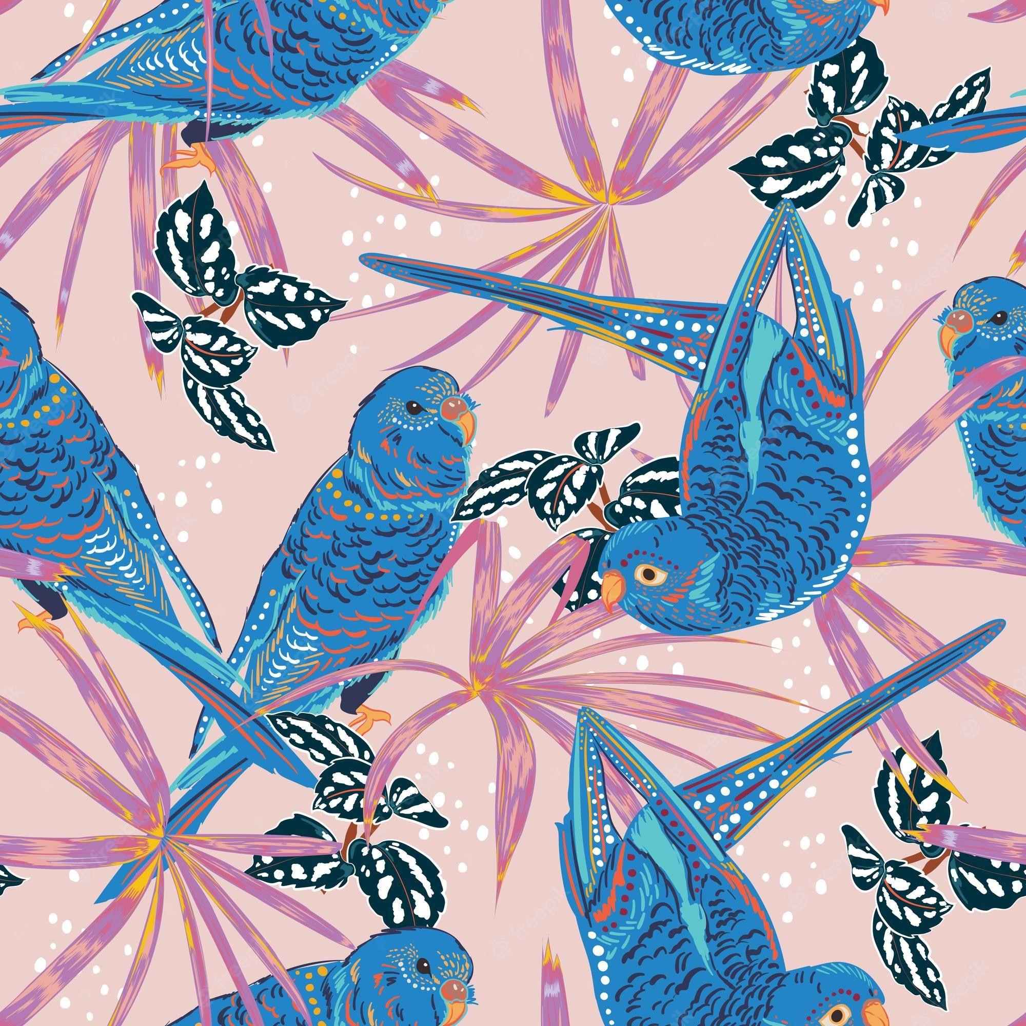 Parrot Pattern Wallpapers - Top Free Parrot Pattern Backgrounds ...
