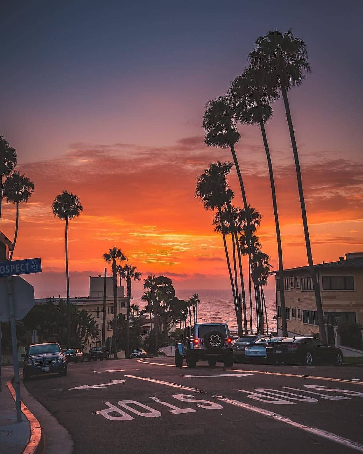 Street Sunset Wallpapers - Top Free Street Sunset Backgrounds ...