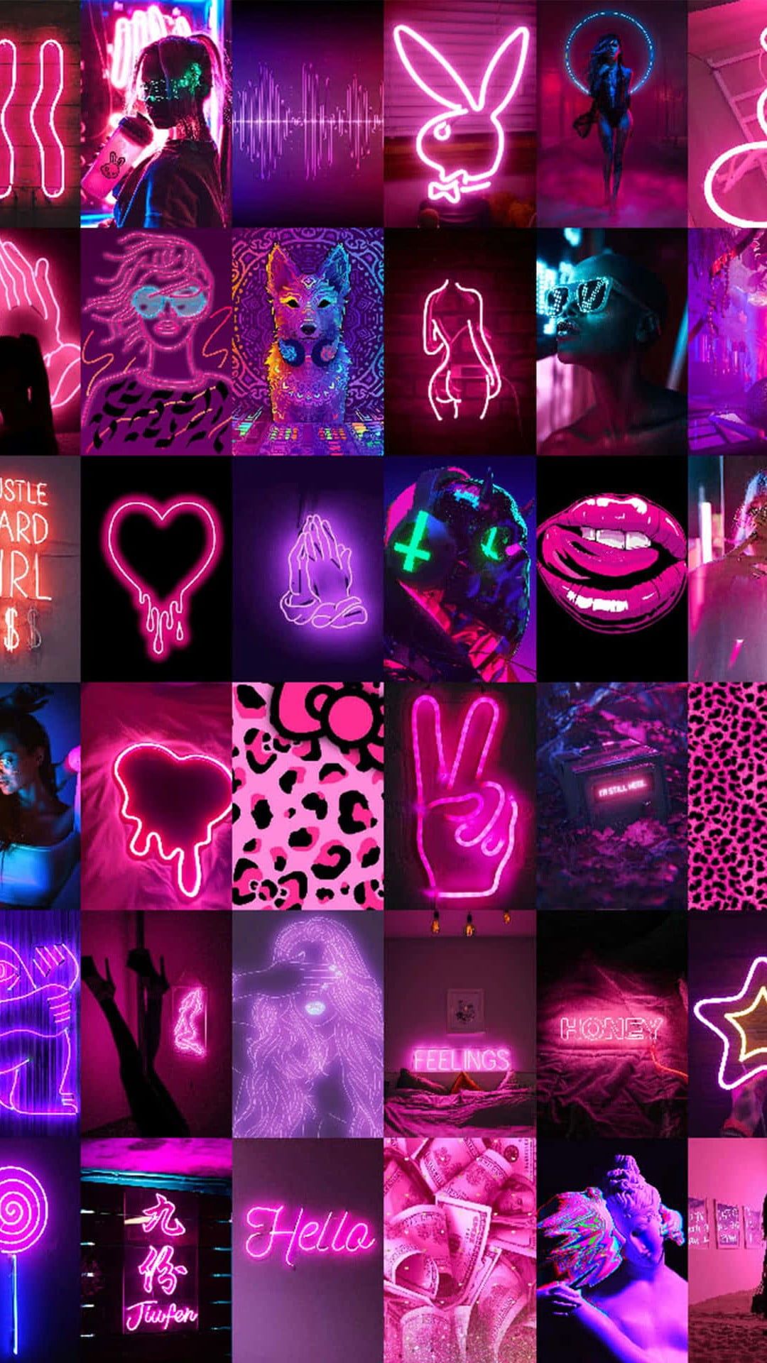 Neon Collage Wallpapers - Top Free Neon Collage Backgrounds ...