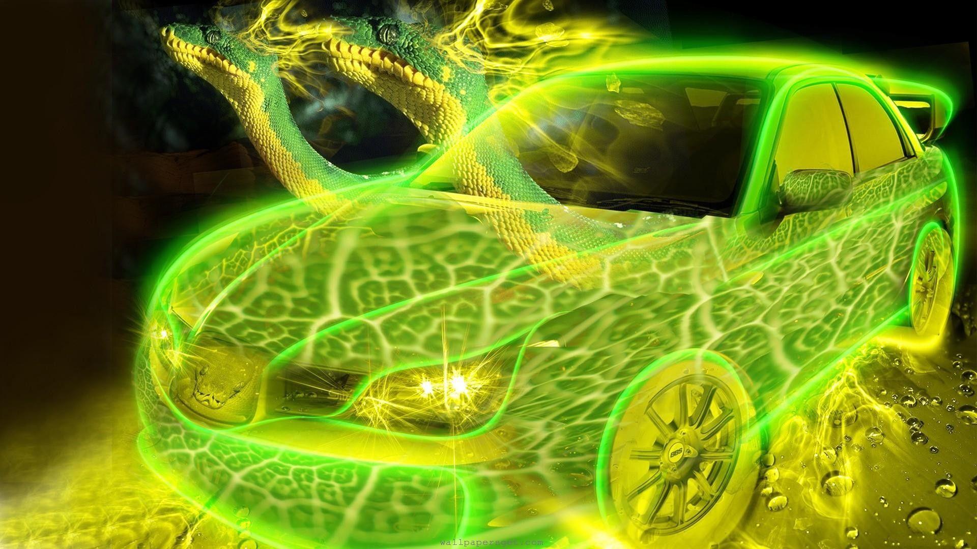 Neon Green Car Wallpapers - Top Free Neon Green Car Backgrounds ...
