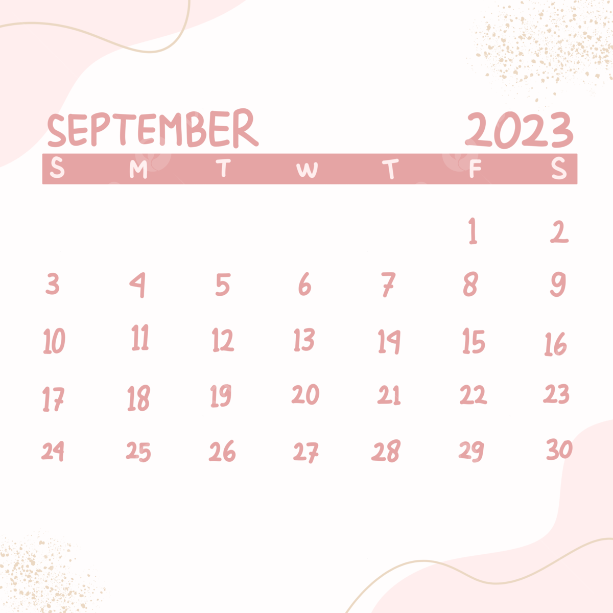 September 2023 Calendar Wallpapers - Top Free September 2023 Calendar ...