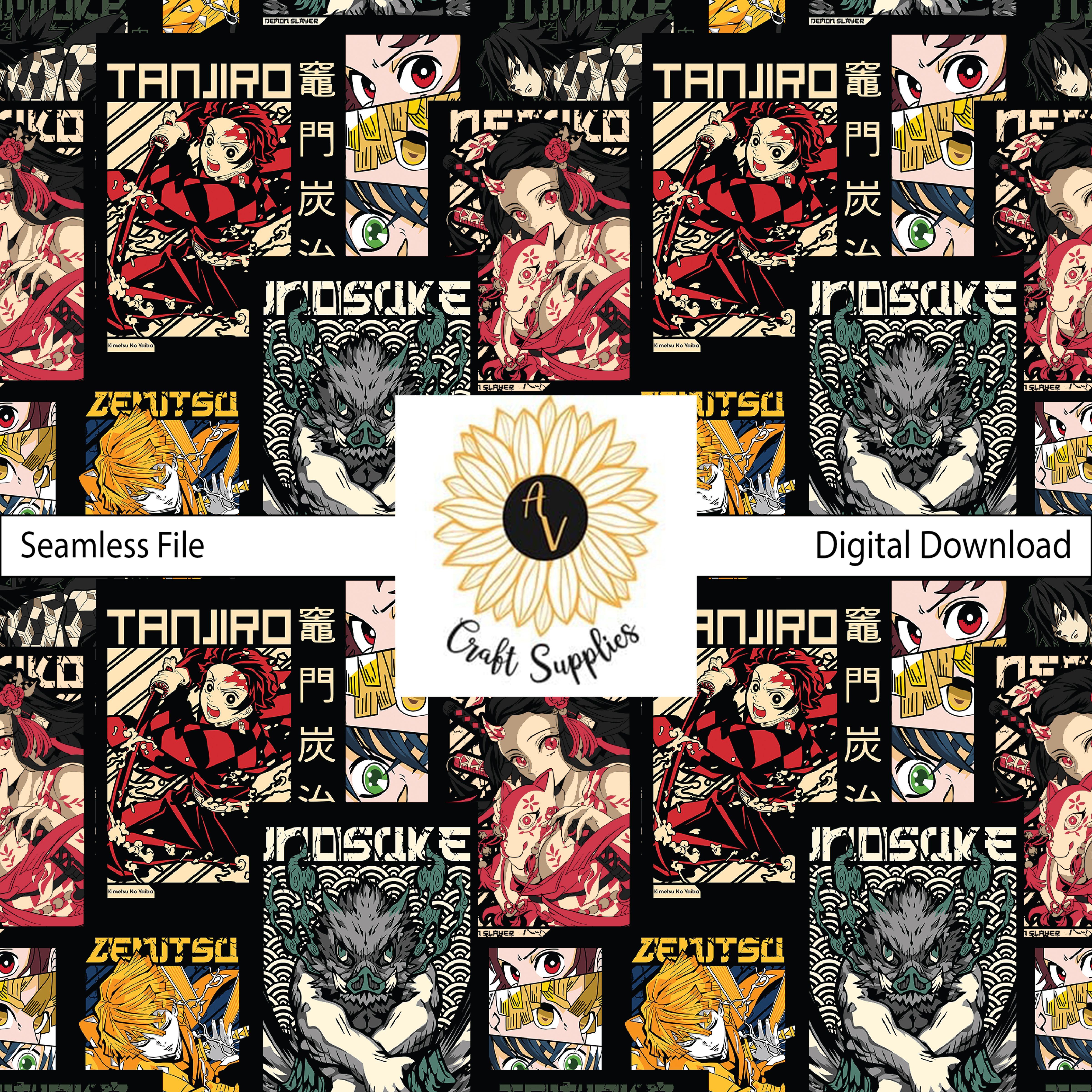 Demon Slayer Collage Wallpapers - Top Free Demon Slayer Collage ...