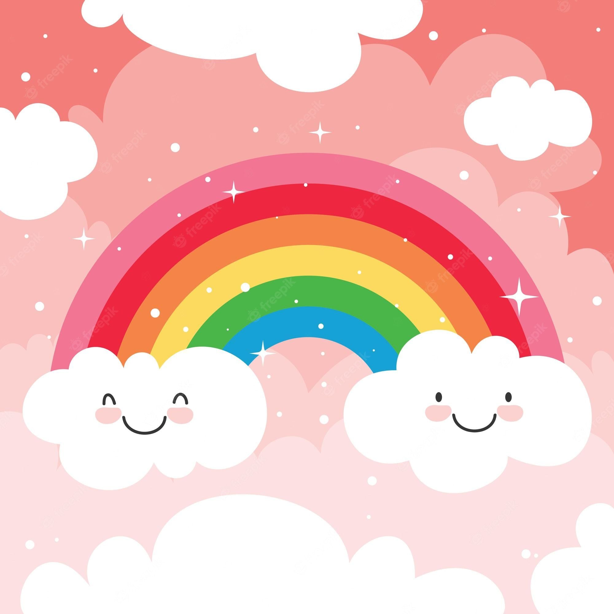 Rainbow Cartoon Wallpapers - Top Free Rainbow Cartoon Backgrounds ...