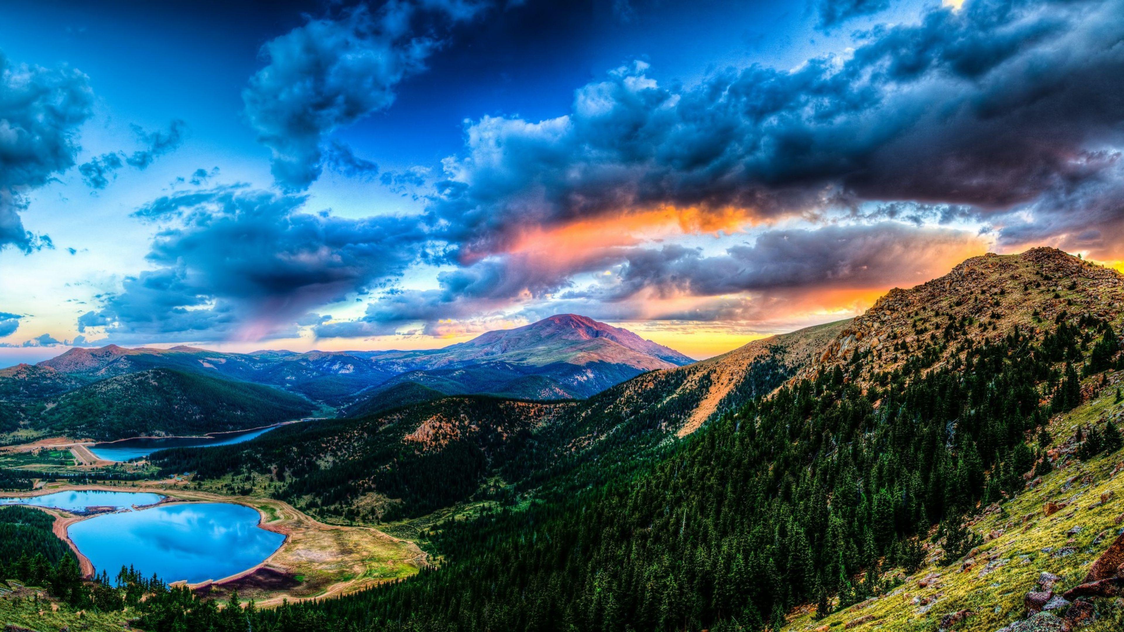 Mountain Sunset 4K Wallpapers - Top Free Mountain Sunset 4K Backgrounds ...