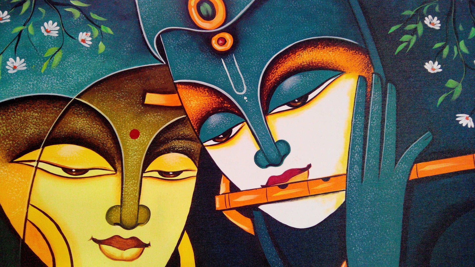 Krishna Abstract Wallpapers - Top Free Krishna Abstract Backgrounds ...