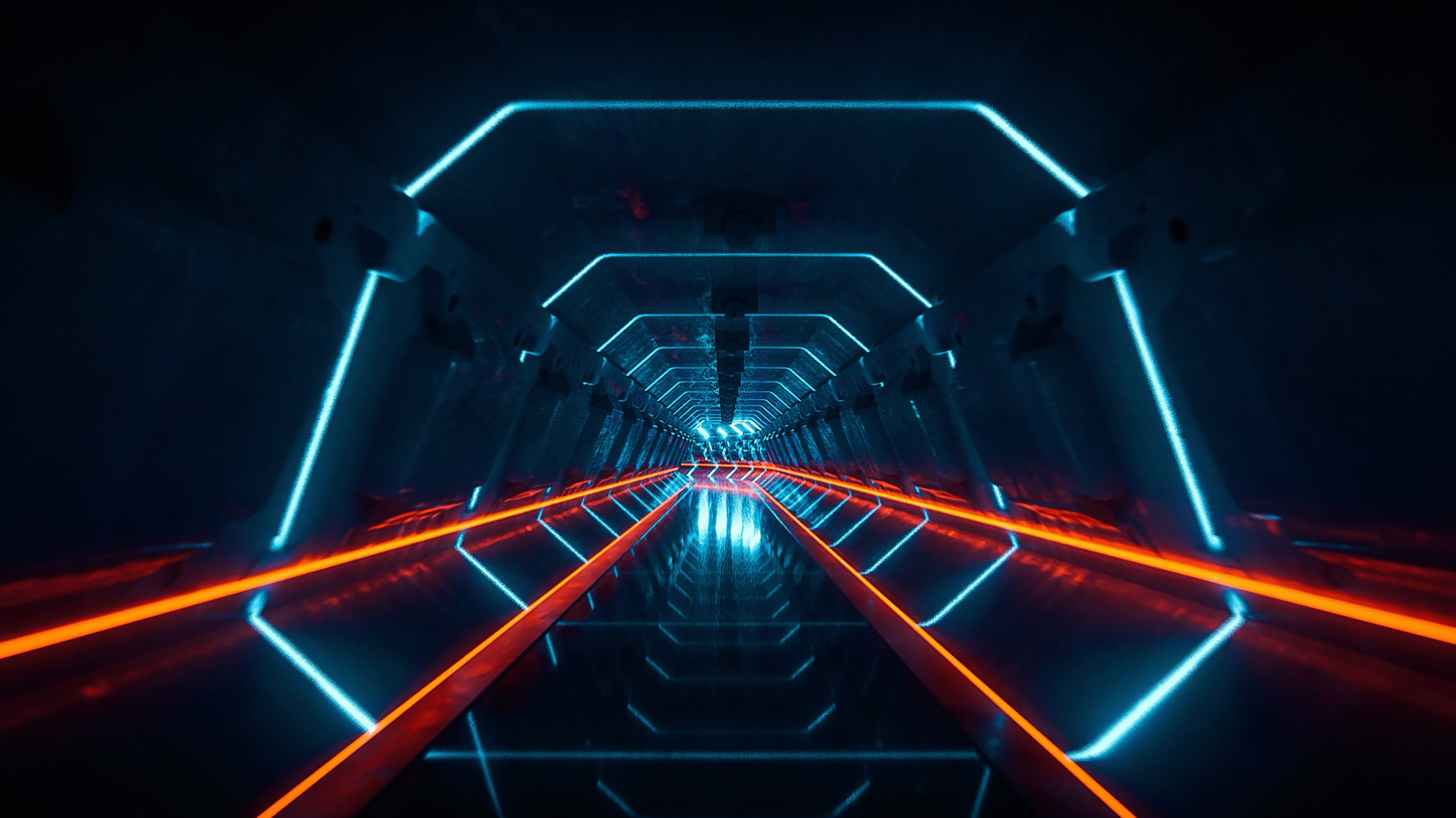 Neon Tunnel Wallpapers - Top Free Neon Tunnel Backgrounds - WallpaperAccess