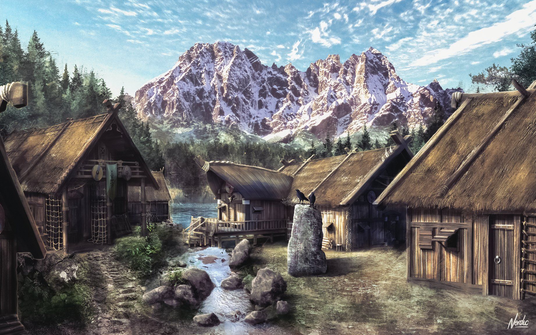 Viking Village Wallpapers - Top Free Viking Village Backgrounds - WallpaperAccess