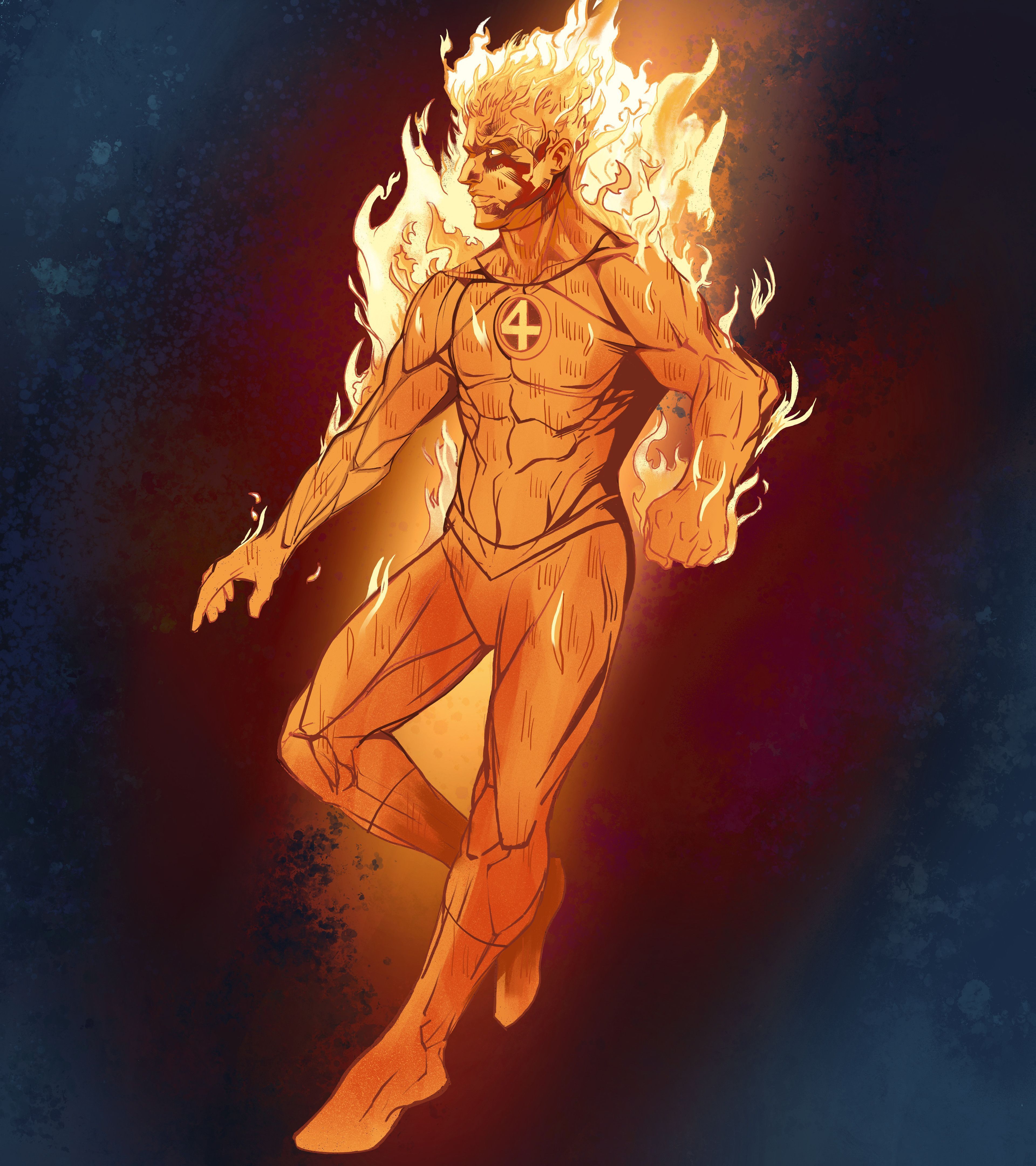 Johnny Storm Wallpapers Top Free Johnny Storm Backgrounds Wallpaperaccess