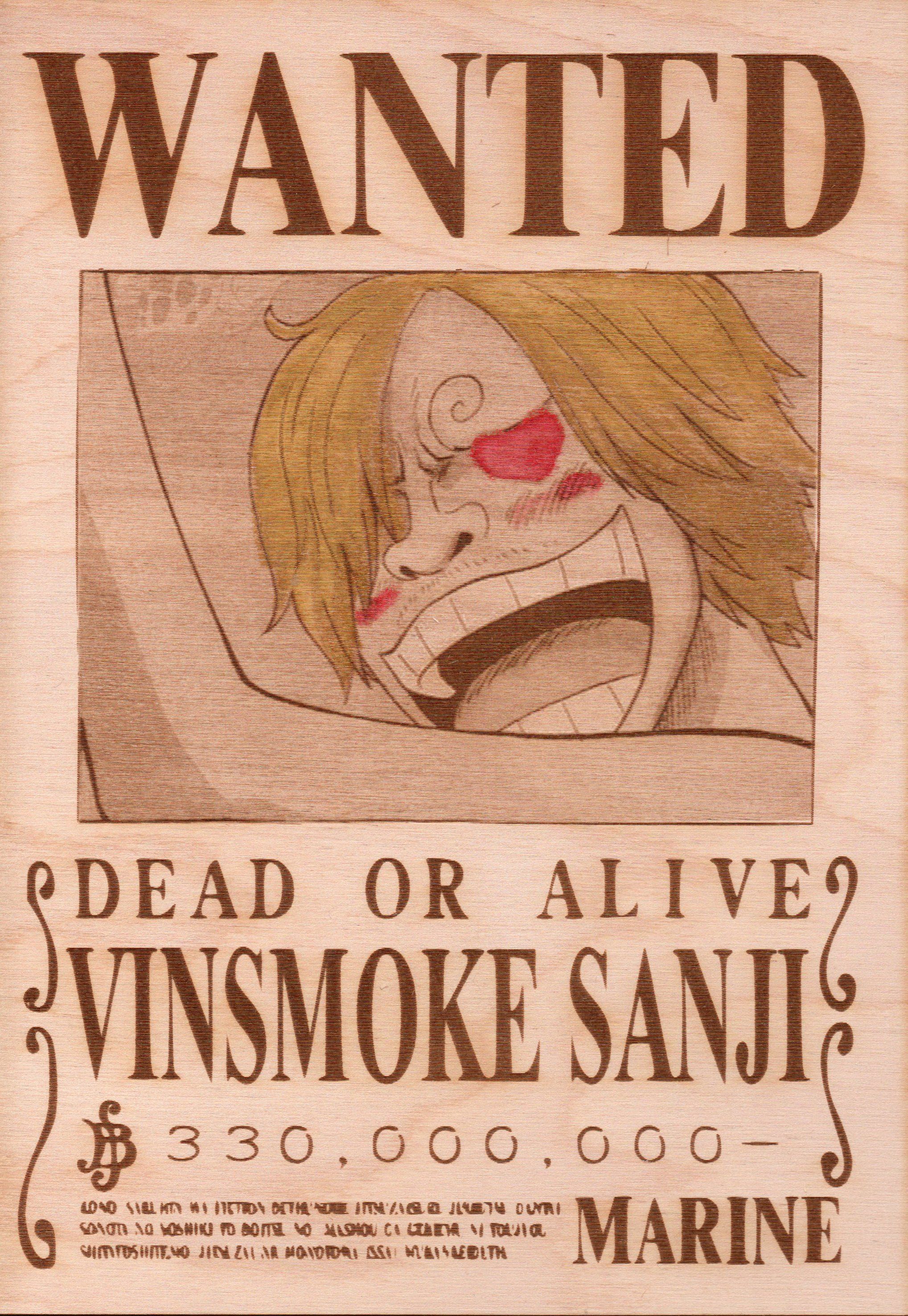 Sanji Wanted Poster Wallpapers - Top Free Sanji Wanted Poster Backgrounds - WallpaperAccess