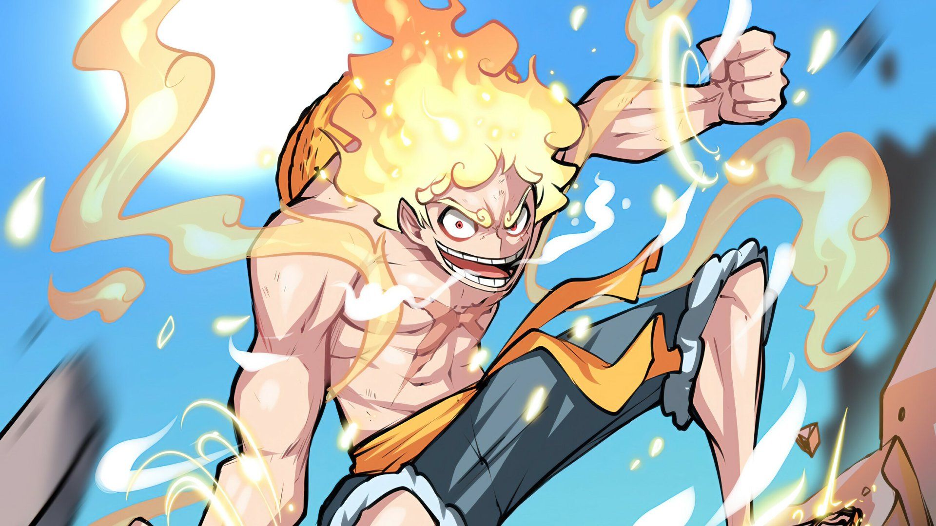 Luffy Sun God Nika Wallpapers - Top Free Luffy Sun God Nika Backgrounds ...