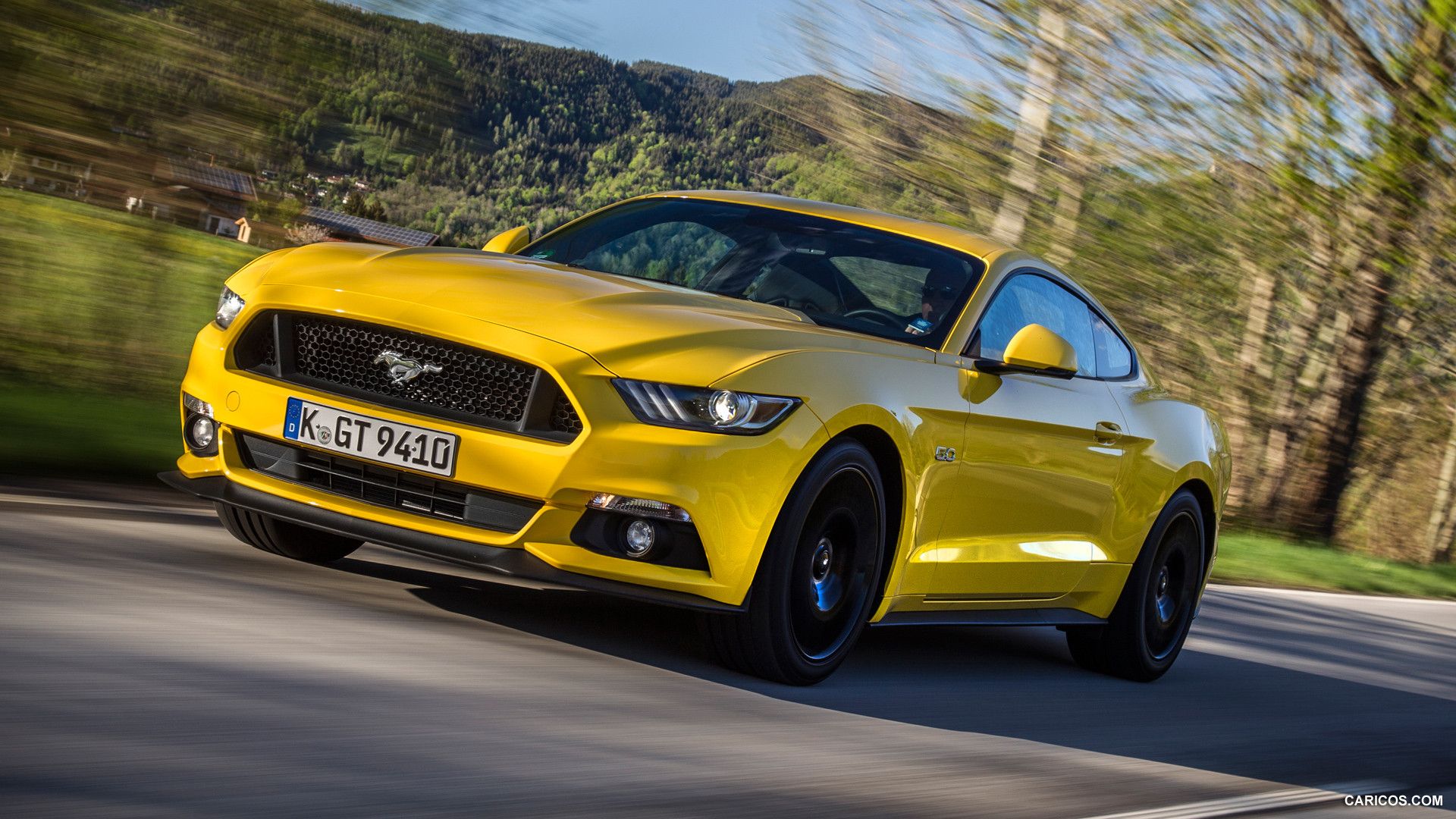 Yellow Mustang Wallpapers - Top Free Yellow Mustang Backgrounds ...